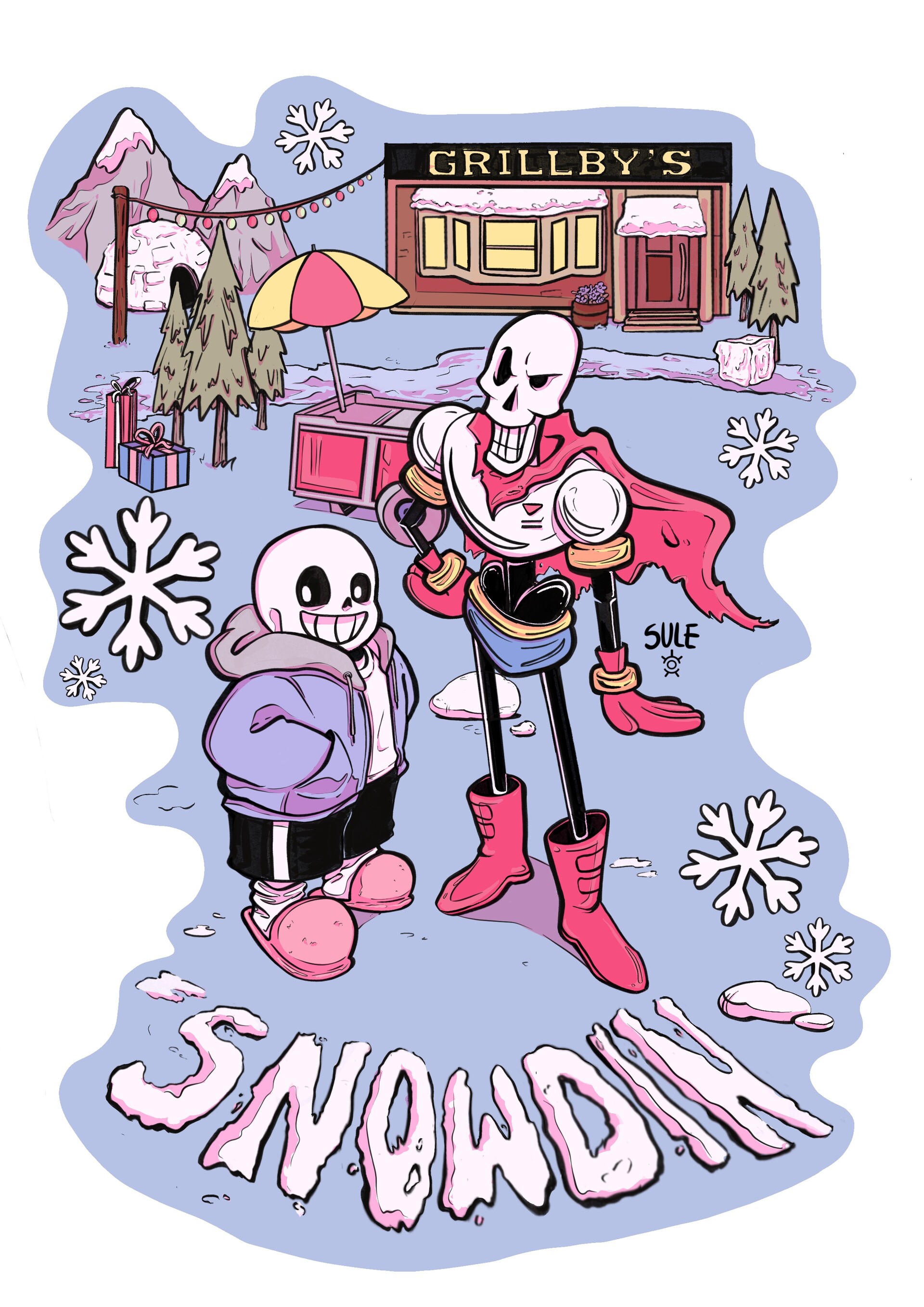 ArtStation - Undertale Fanart Snowdine