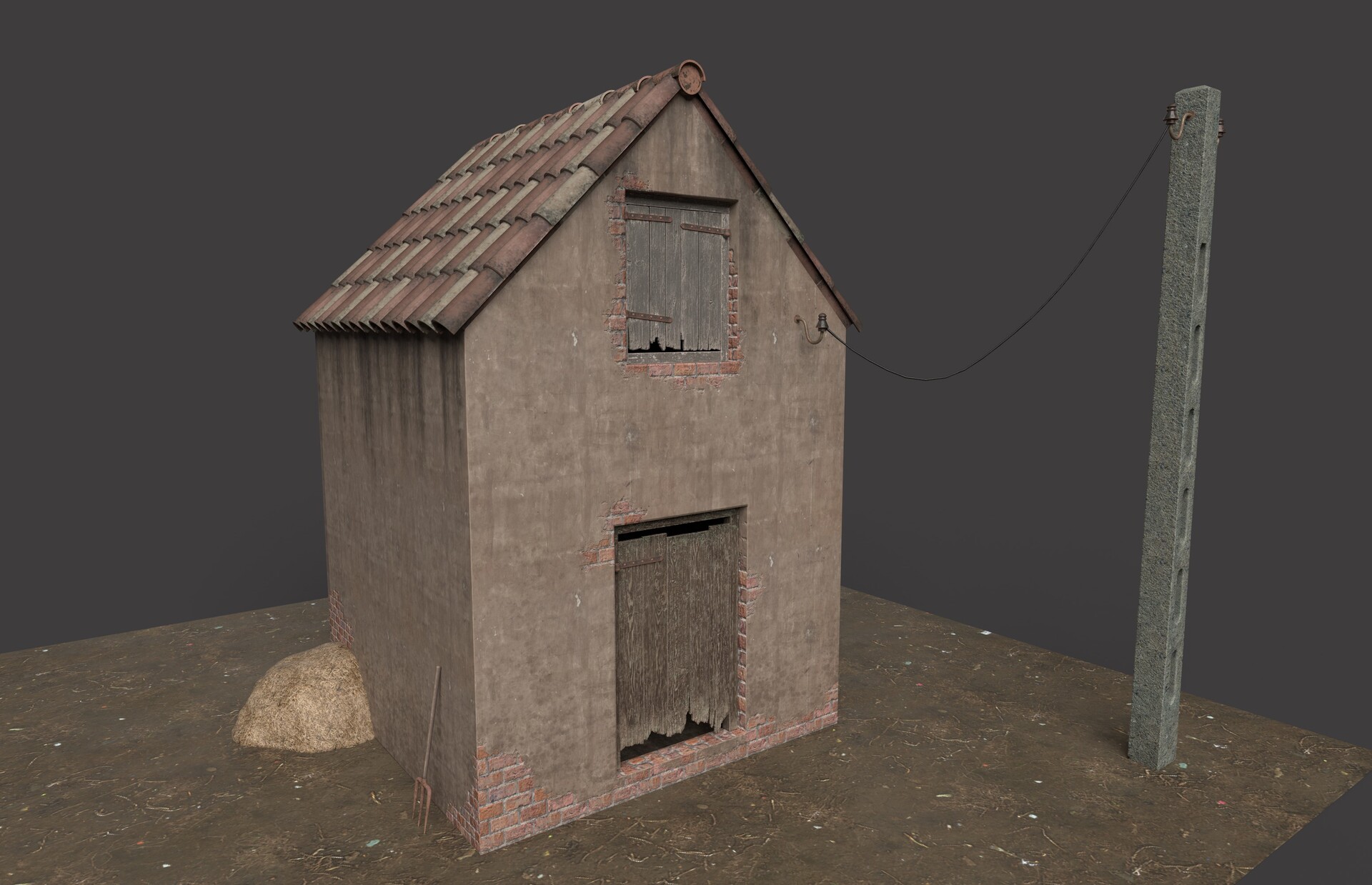 ArtStation - DIRTY COUNTRY HOUSE