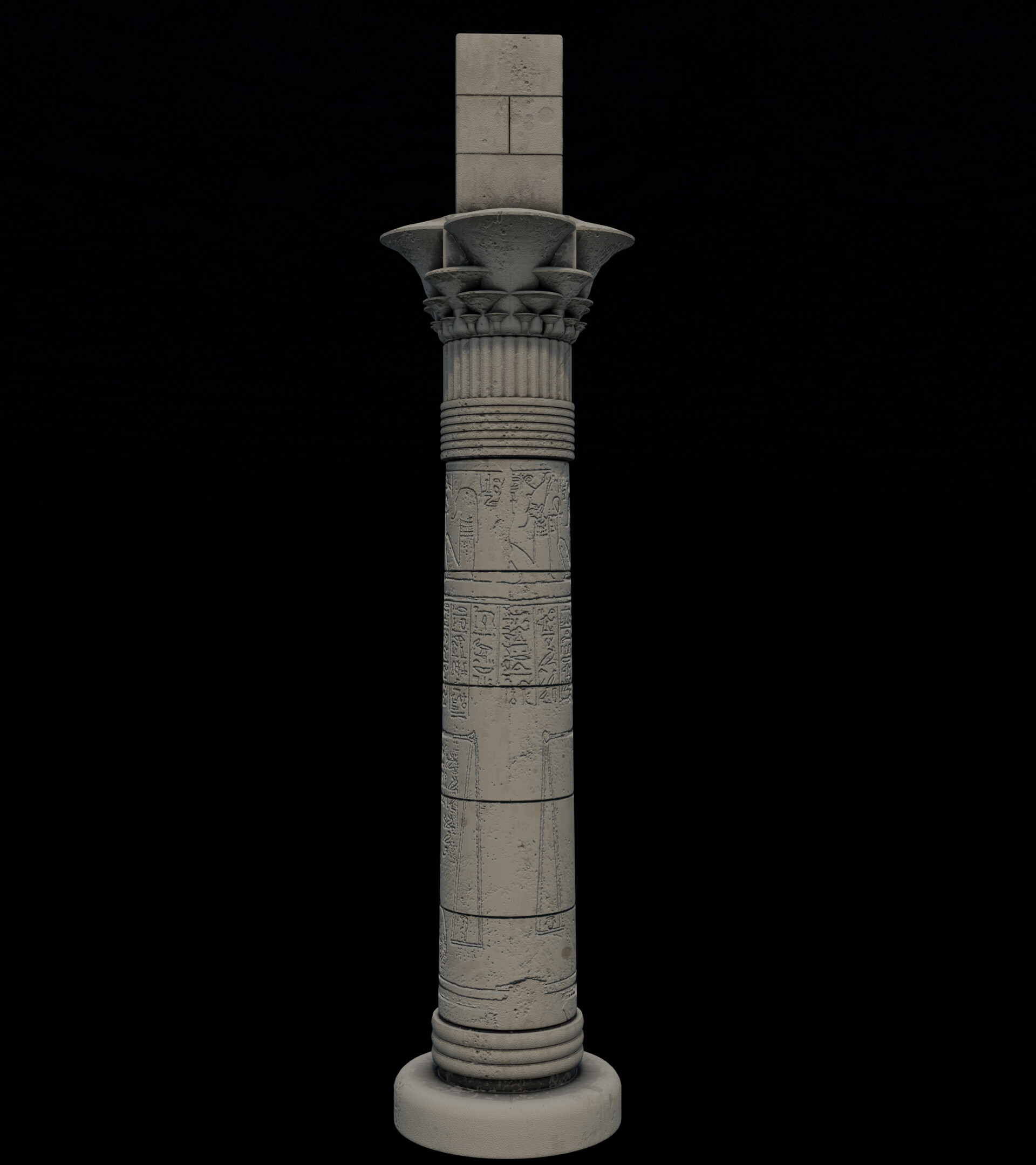 ArtStation - Ancient Egyptian Flowering Column