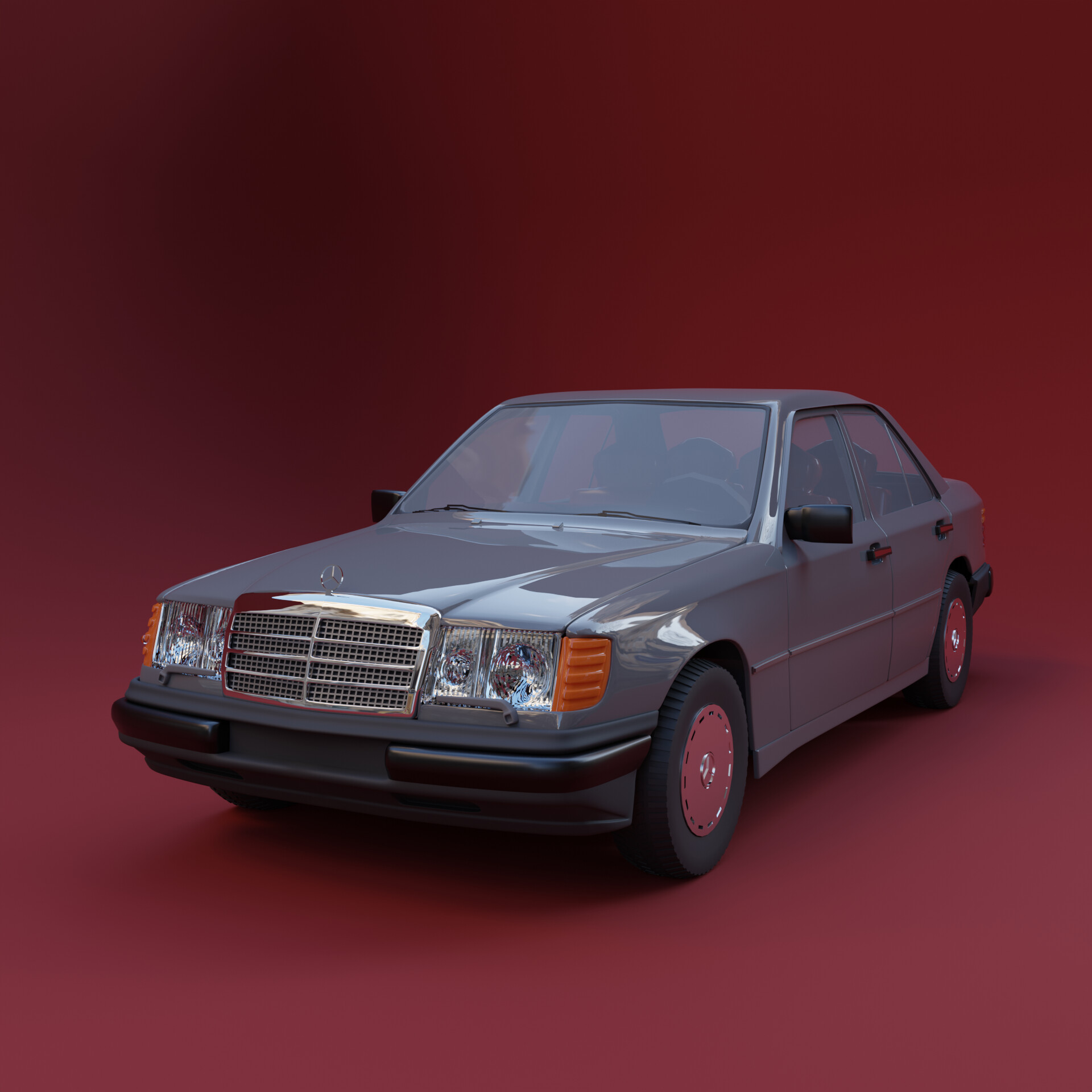 ArtStation - Mercedes-Benz W124. 3D model