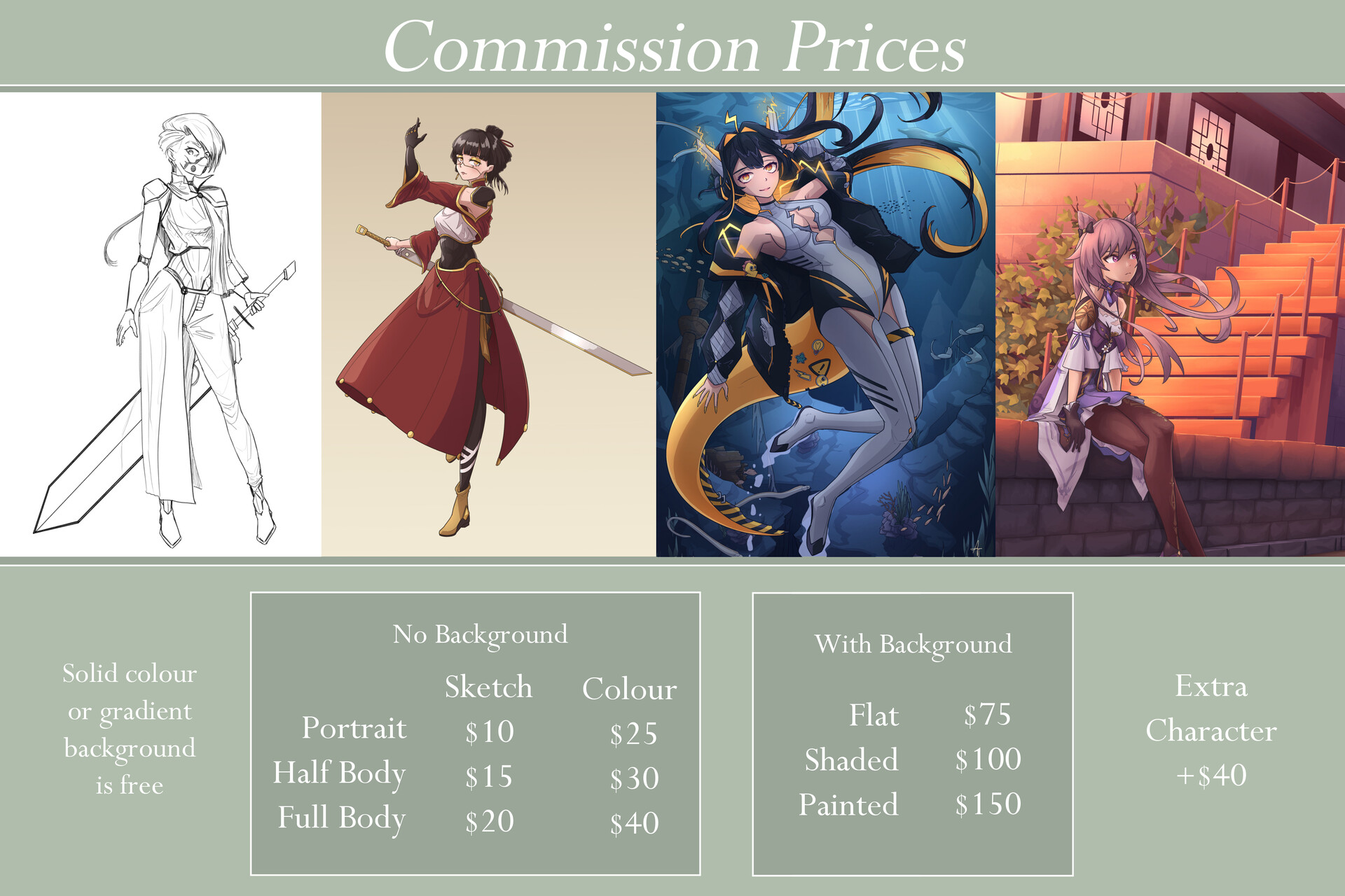 ArtStation - Comission Price List