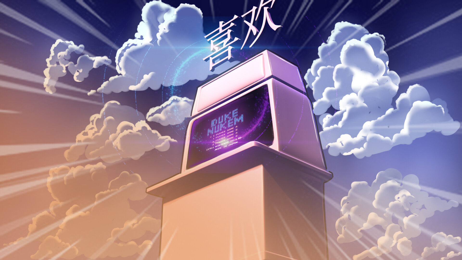 ArtStation - Anime Retro Arcade Game 3D