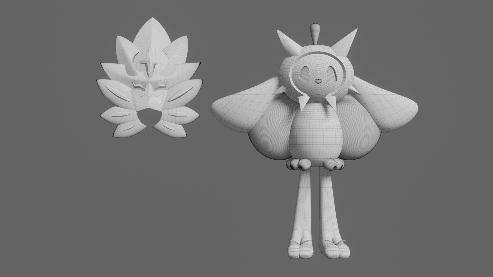 Borja2898 - Pokemon · Ogerpon & Mask · 3D Model (OLD VERSION)