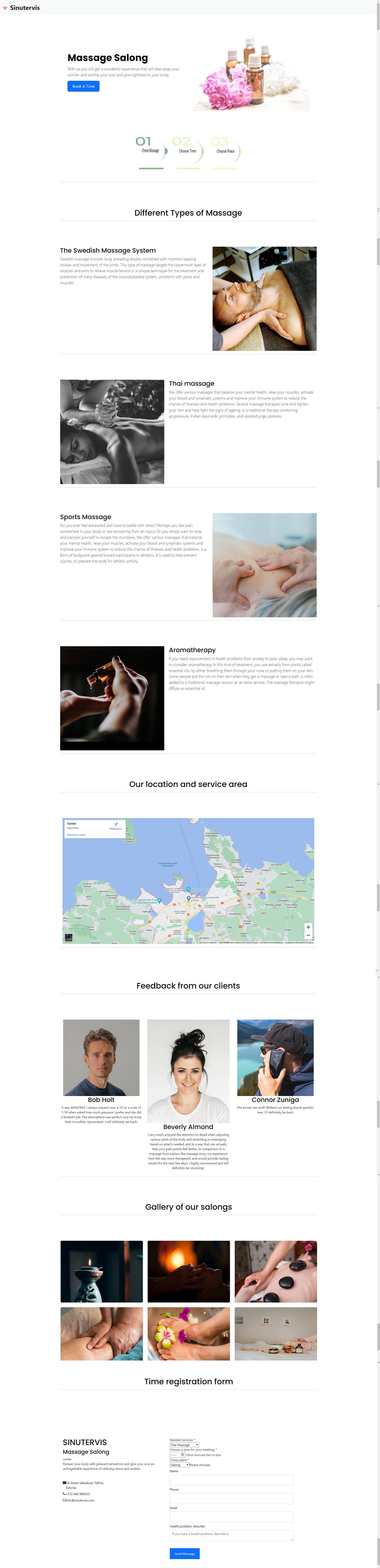 Artstation Massage Website
