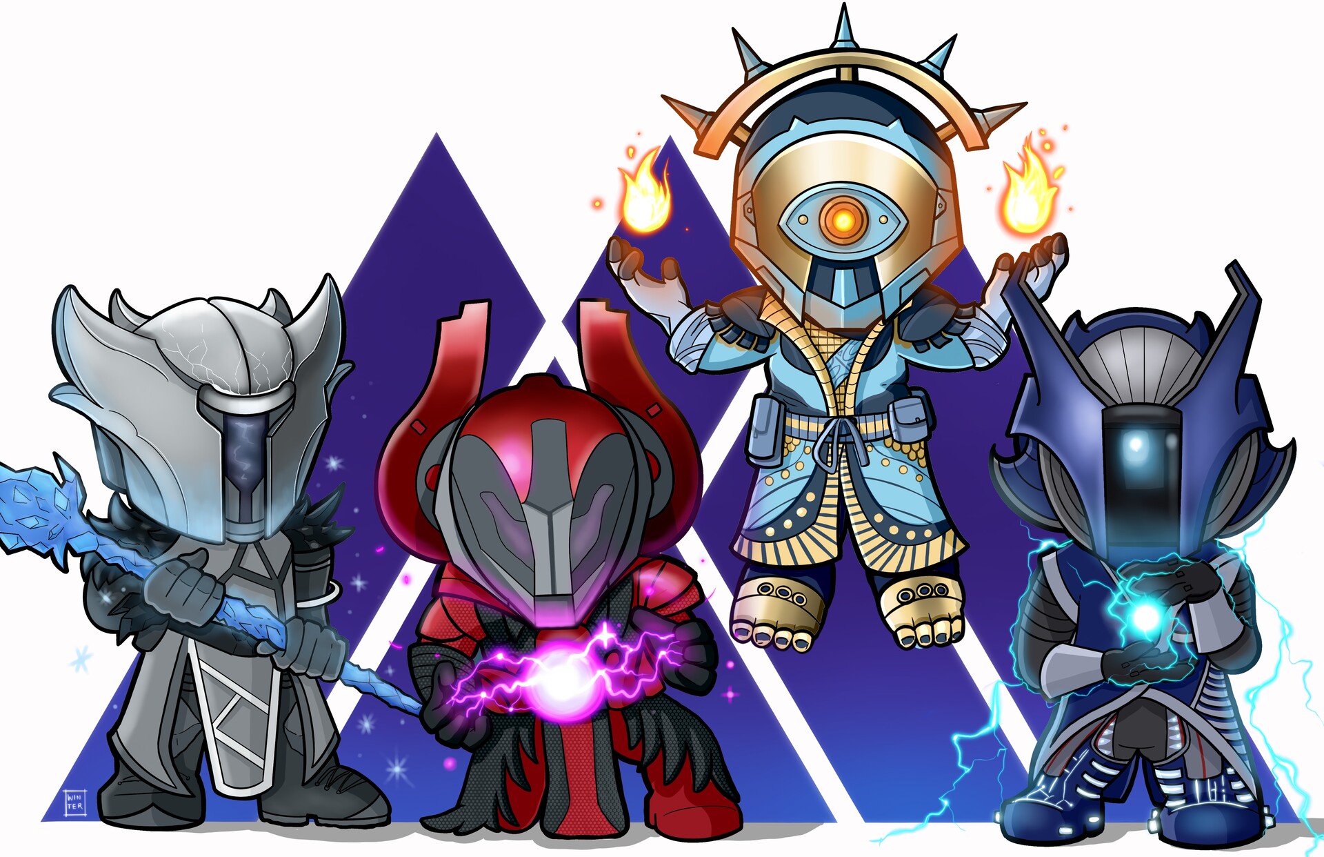 ArtStation - Chibi Warlock Squad