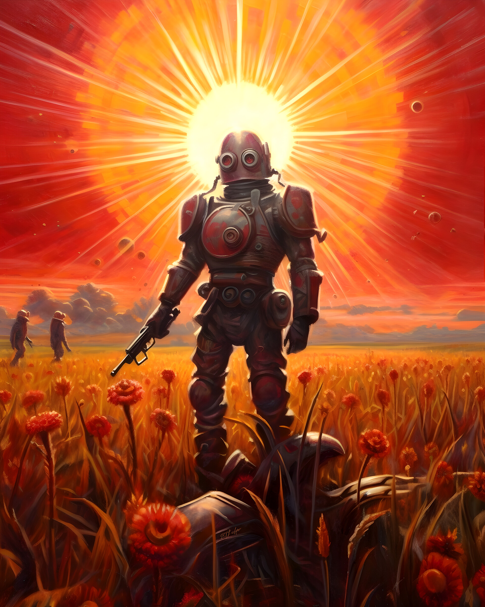 ArtStation - Triumphant Automaton In The Field
