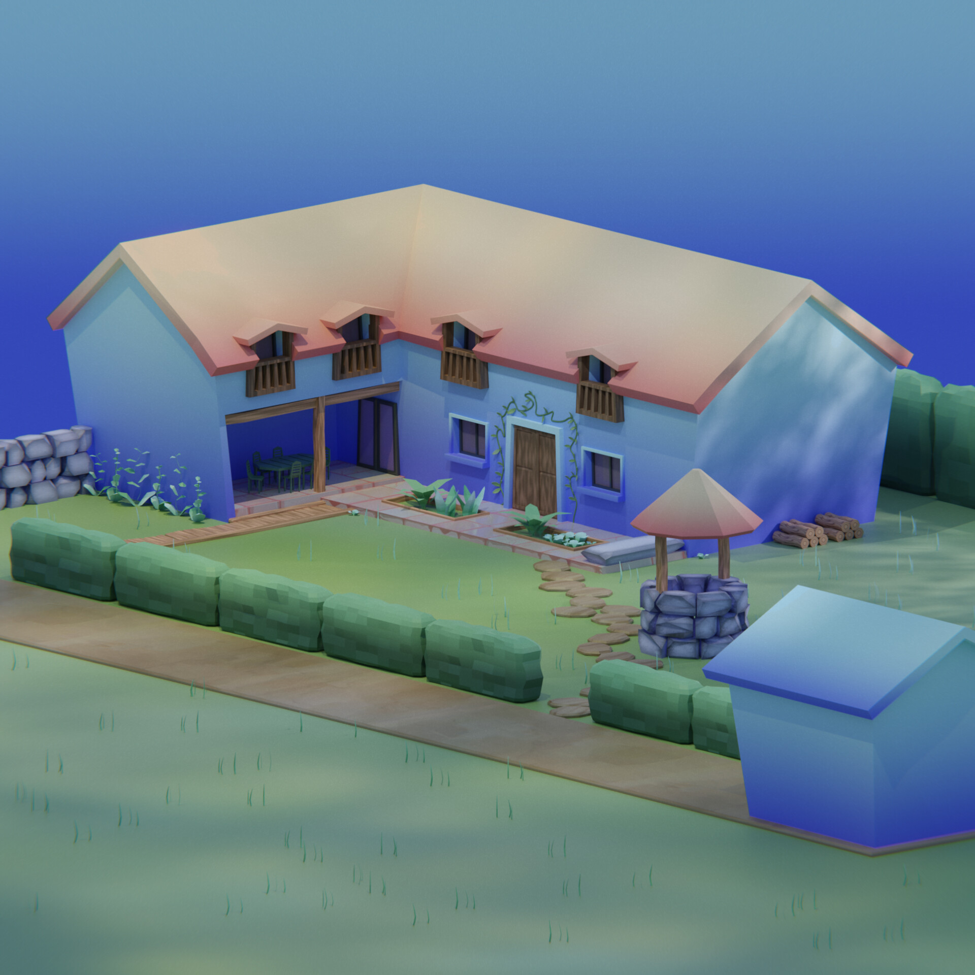 ArtStation - Childhood house