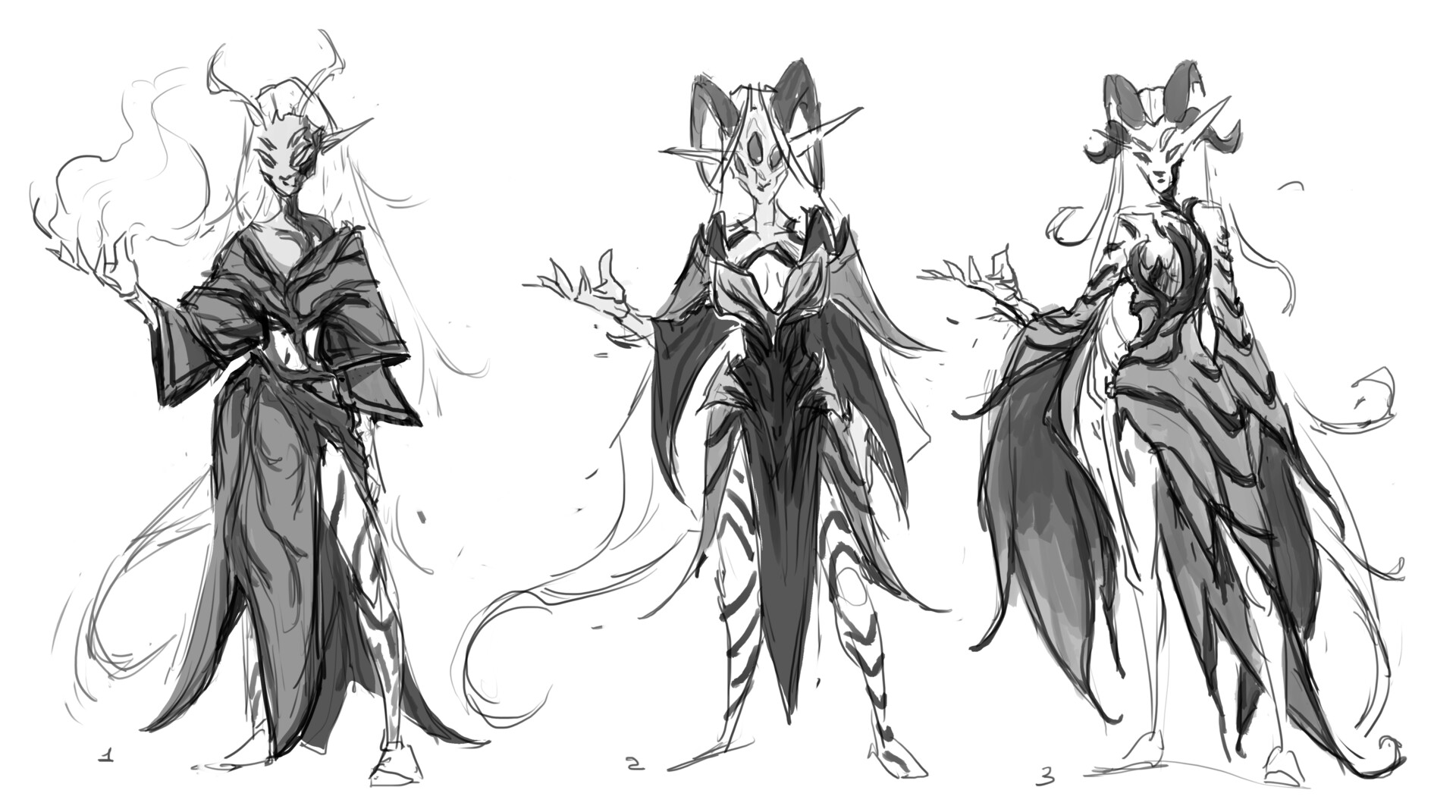 Sofia Kulak - Elf witch character design