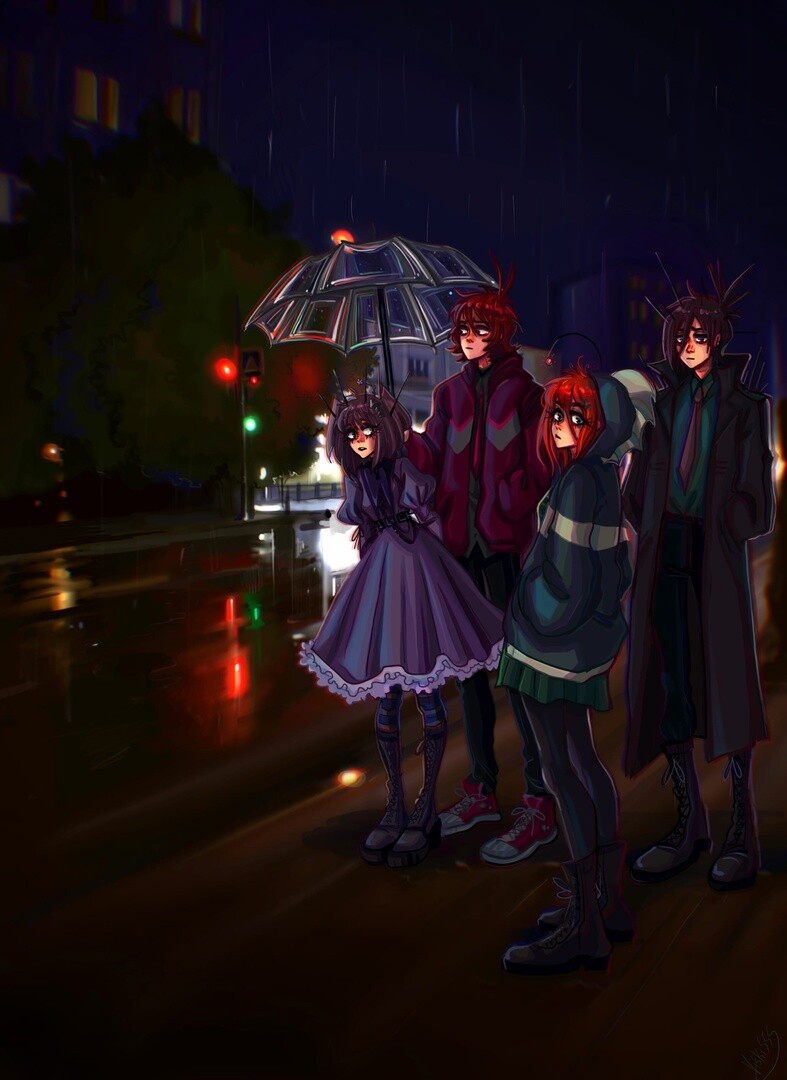 ArtStation - bus stop