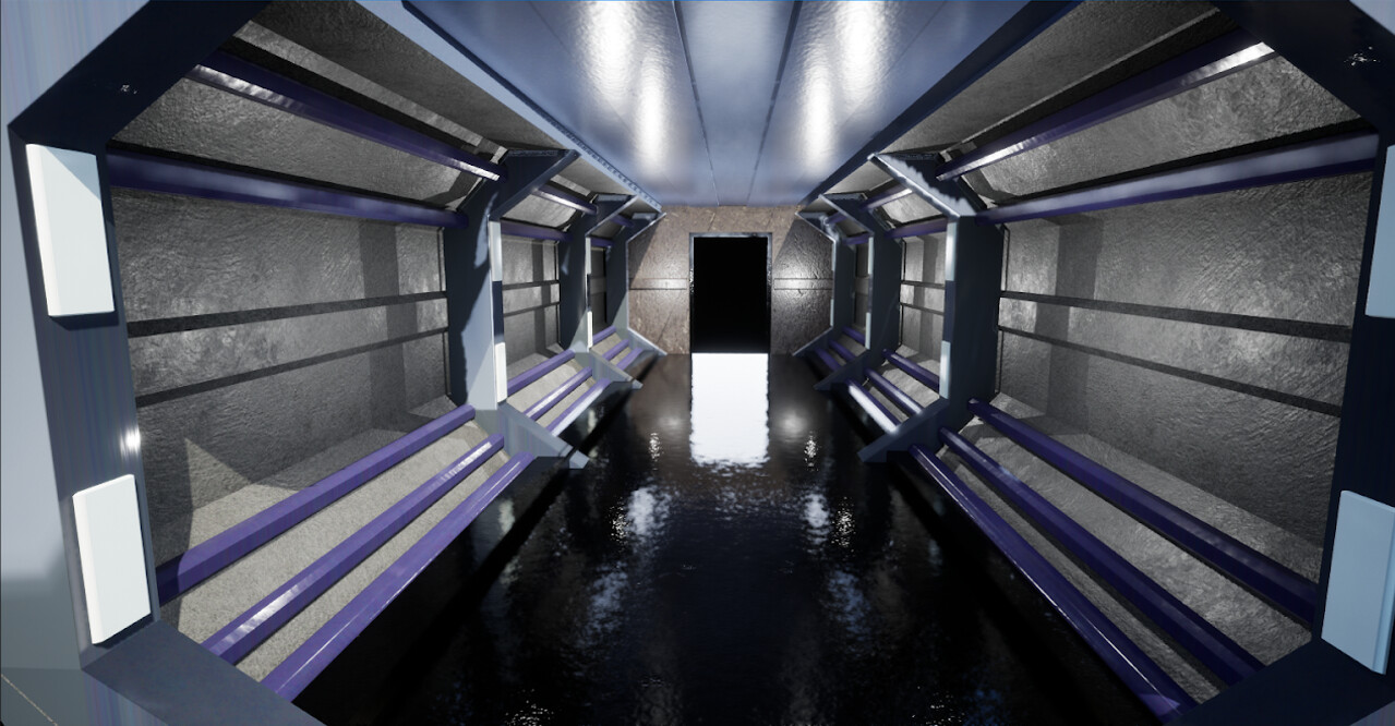 ArtStation - Sci-Fi Hallway