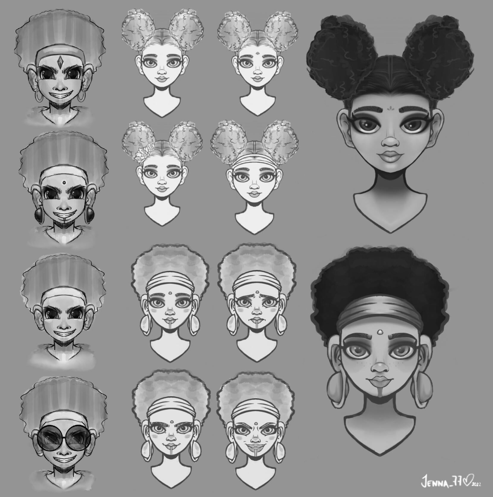 ArtStation - Character concept art | 2D