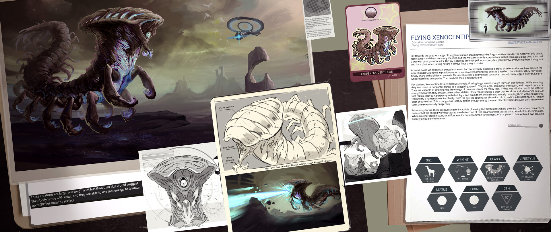 ArtStation - Flying Xenocentipede LRF 46