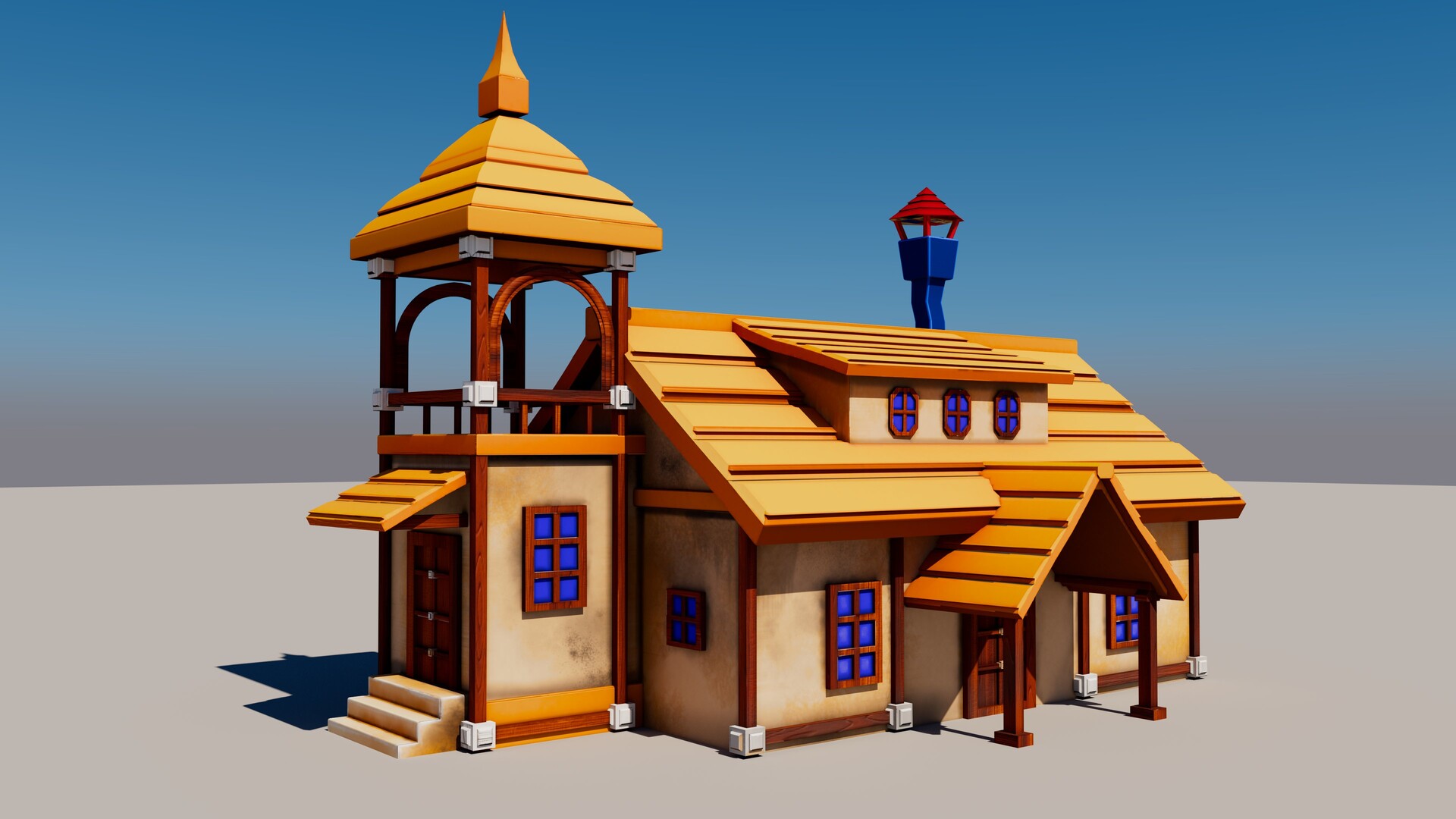 ArtStation - Stylized hand painted art work