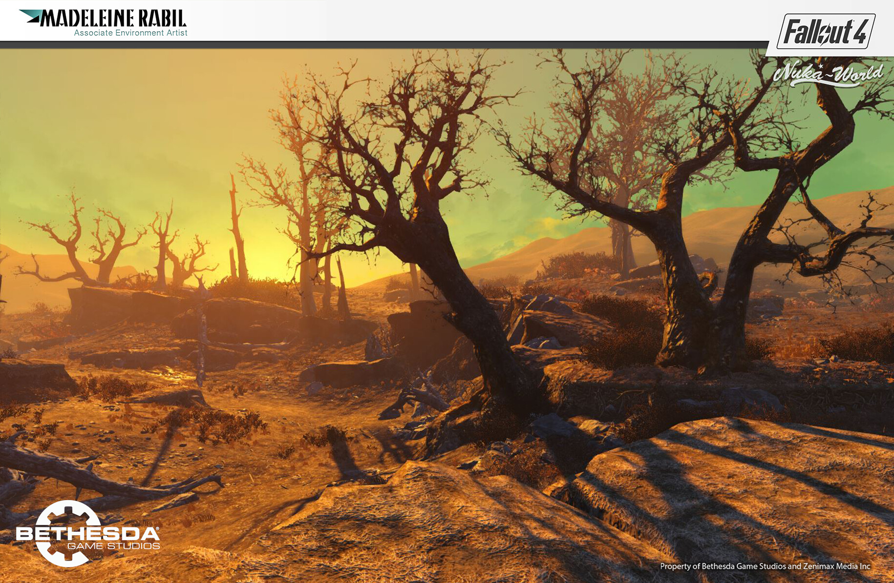 Madeleine Rabil - Fallout 4: Nuka World Landscape Work