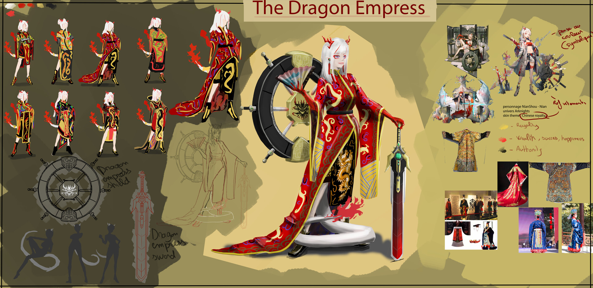 ArtStation - fan skin ARKNIGHTS : Nian Empress