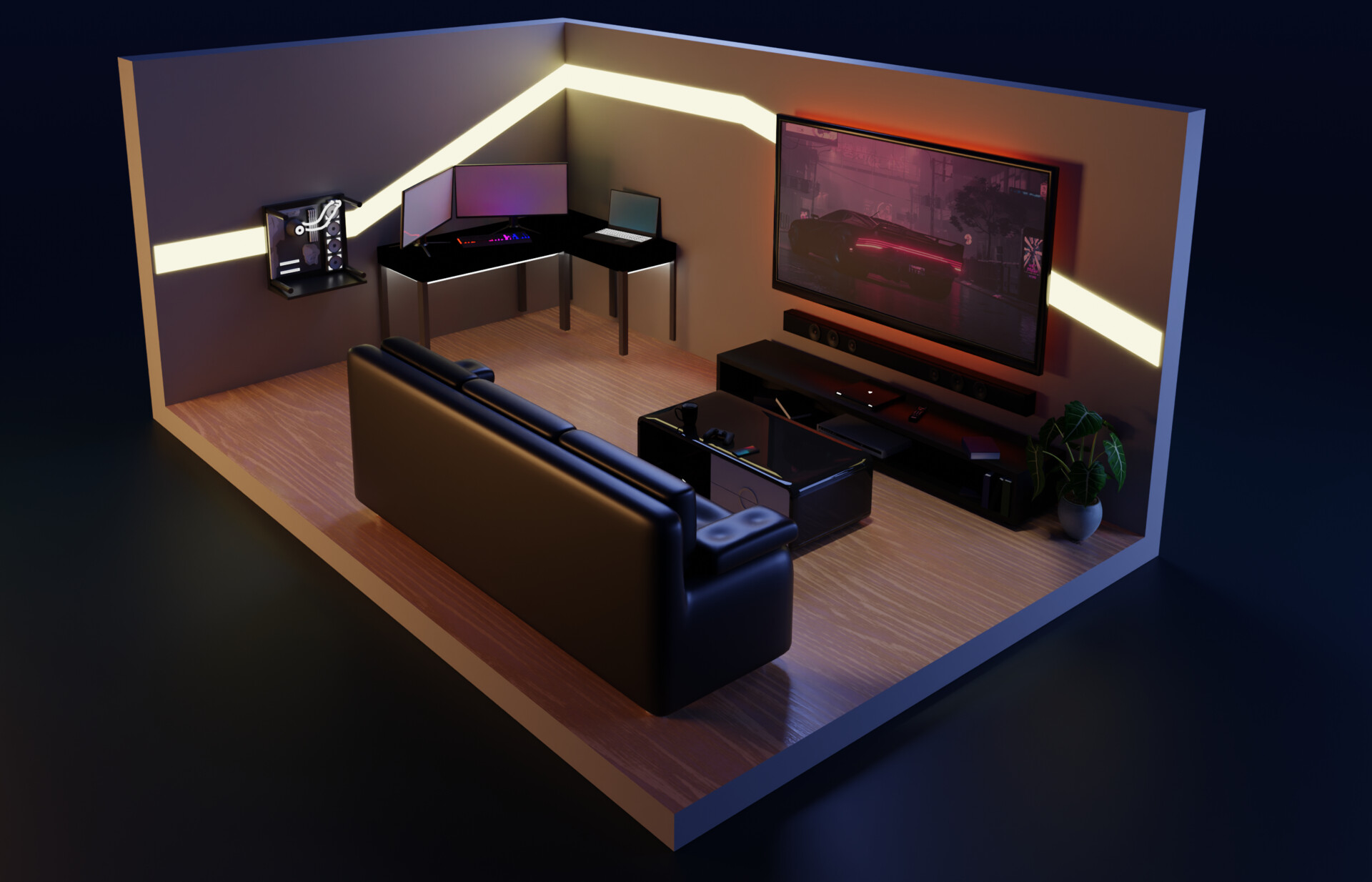 ArtStation - Video Game Room
