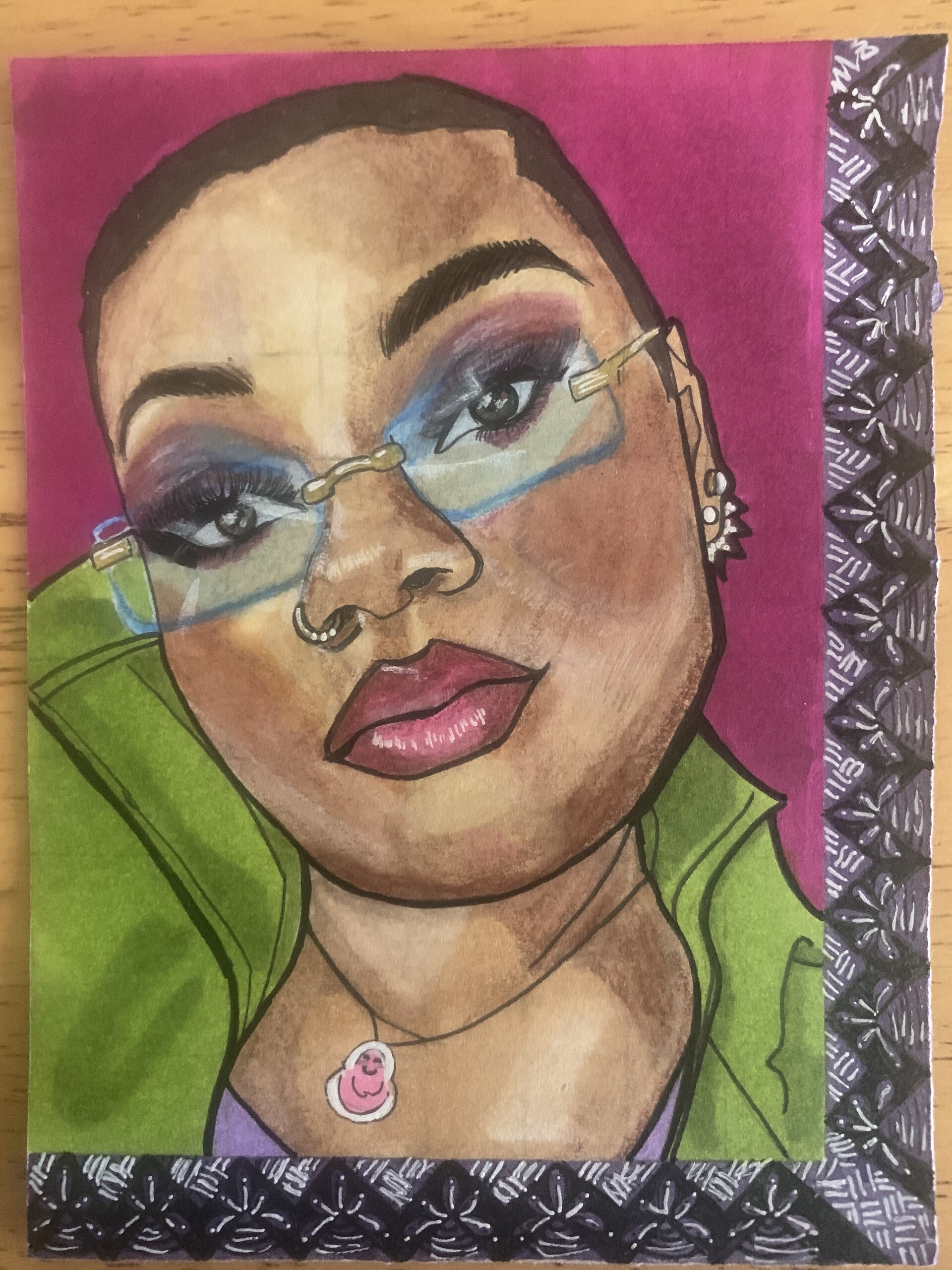 ArtStation - Sib Portraits IV: Donatella (Self Portrait)