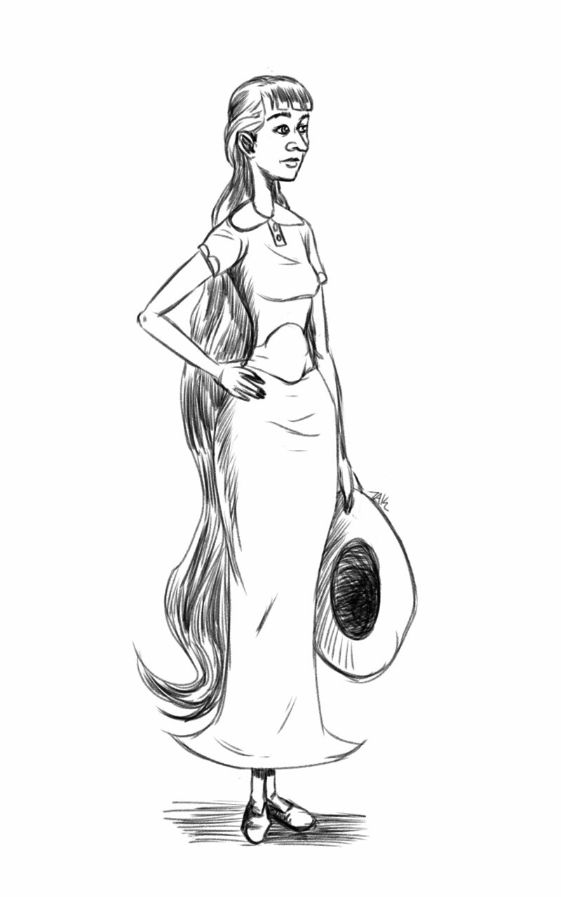 ArtStation - Daily Sketch: Lady Long