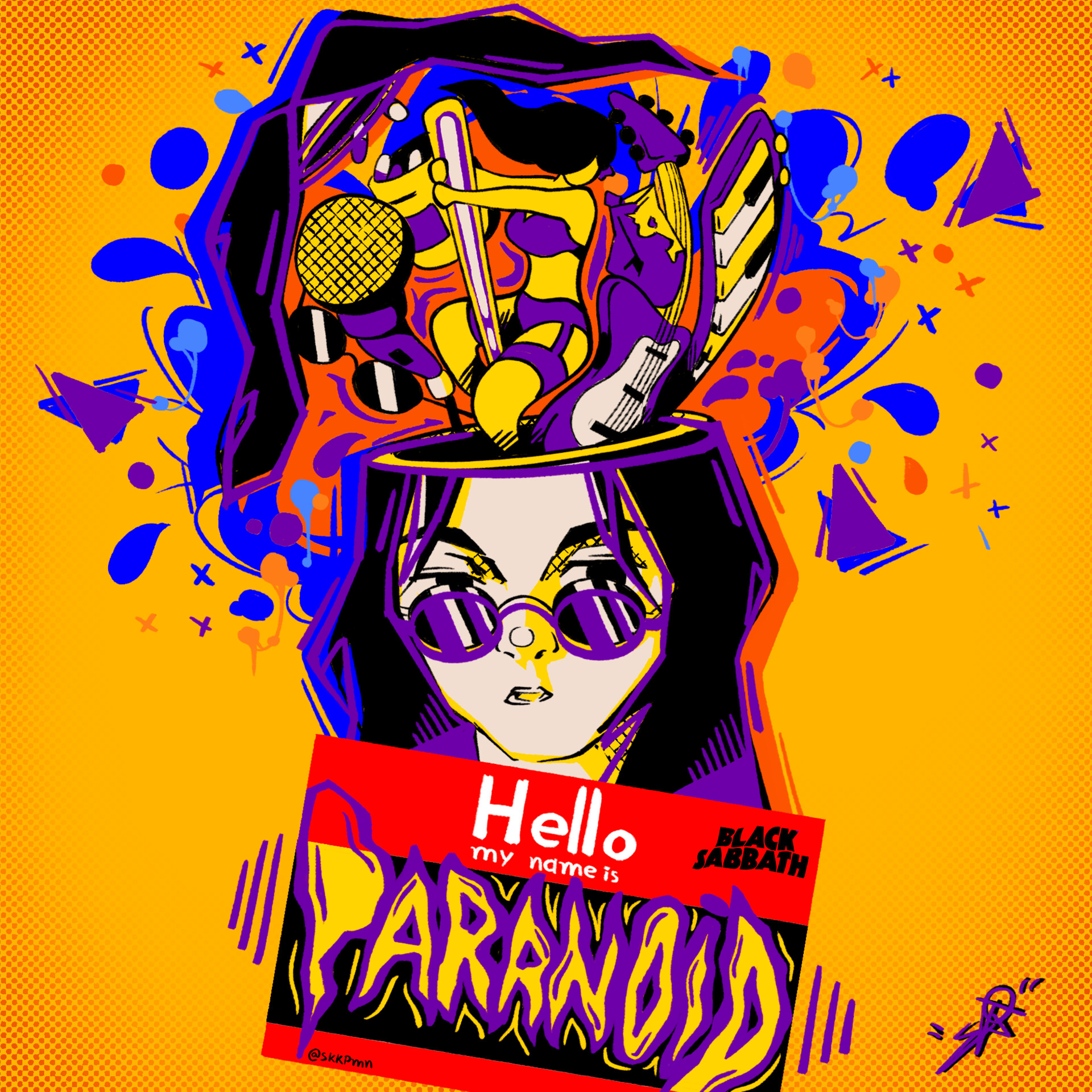 ArtStation - PARANOID. (BLACK SABBATH Fanart)