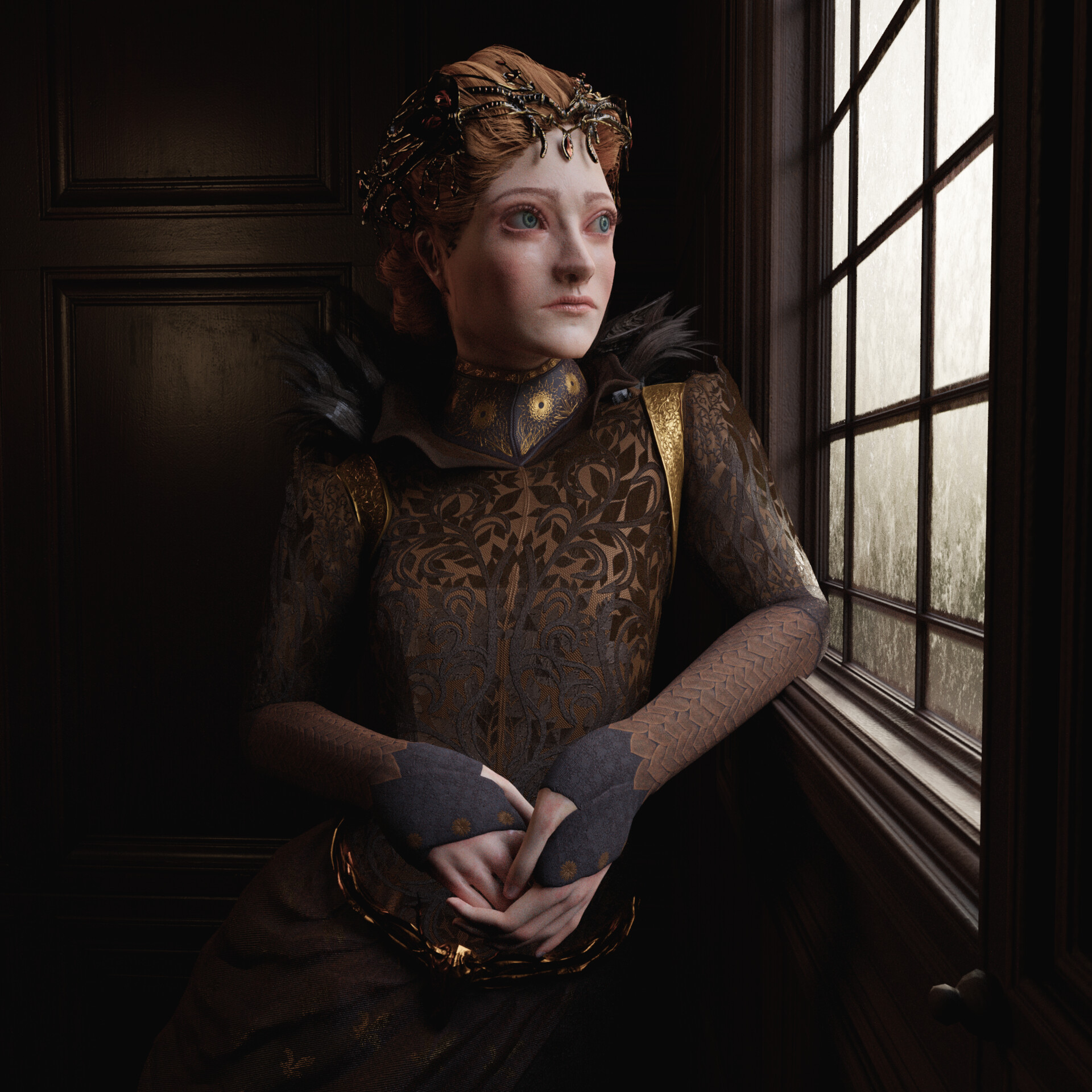 ArtStation - RENDER victorian female character