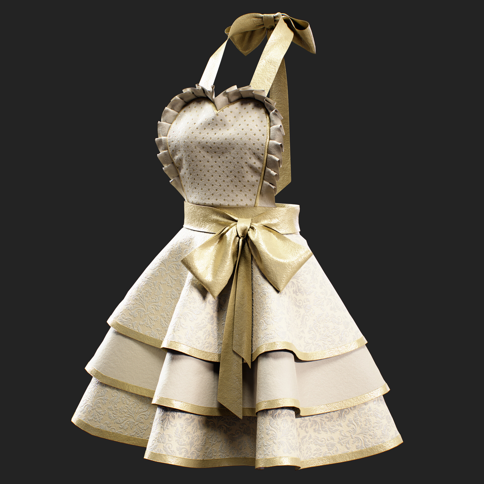 ArtStation - 5 Woman Aprons /Marvelous Designer-OBJ-FBX-5 Smart ...