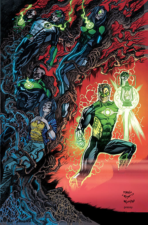 Green Lantern Blackest Night Covers