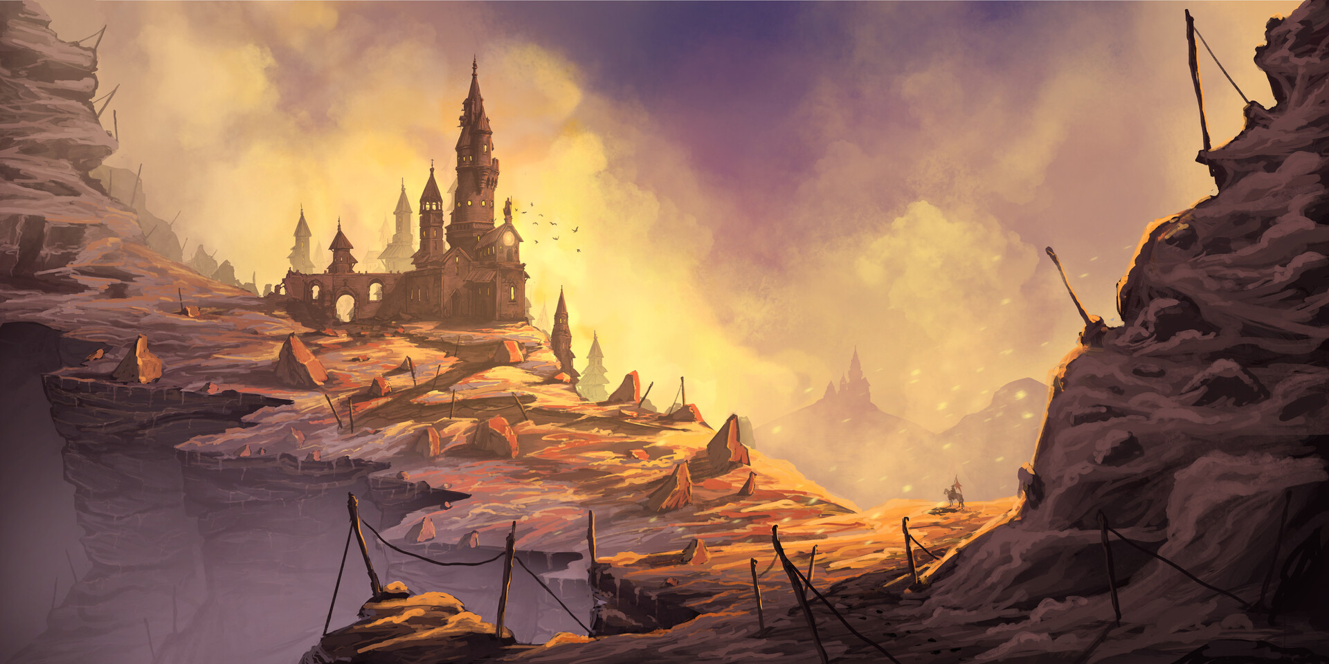 ArtStation - Sunset Castle