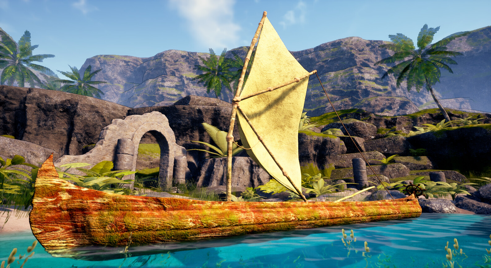 ArtStation - Primitive Boat