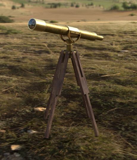 ArtStation - Renaissance Telescope [Model + Texture]