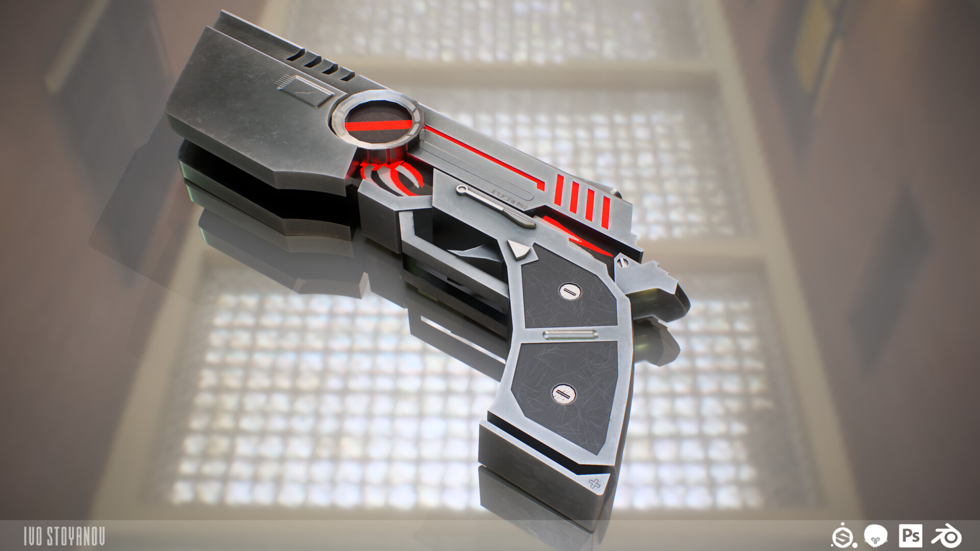 ArtStation - Futuristic Pistol - Hand-Cannon01