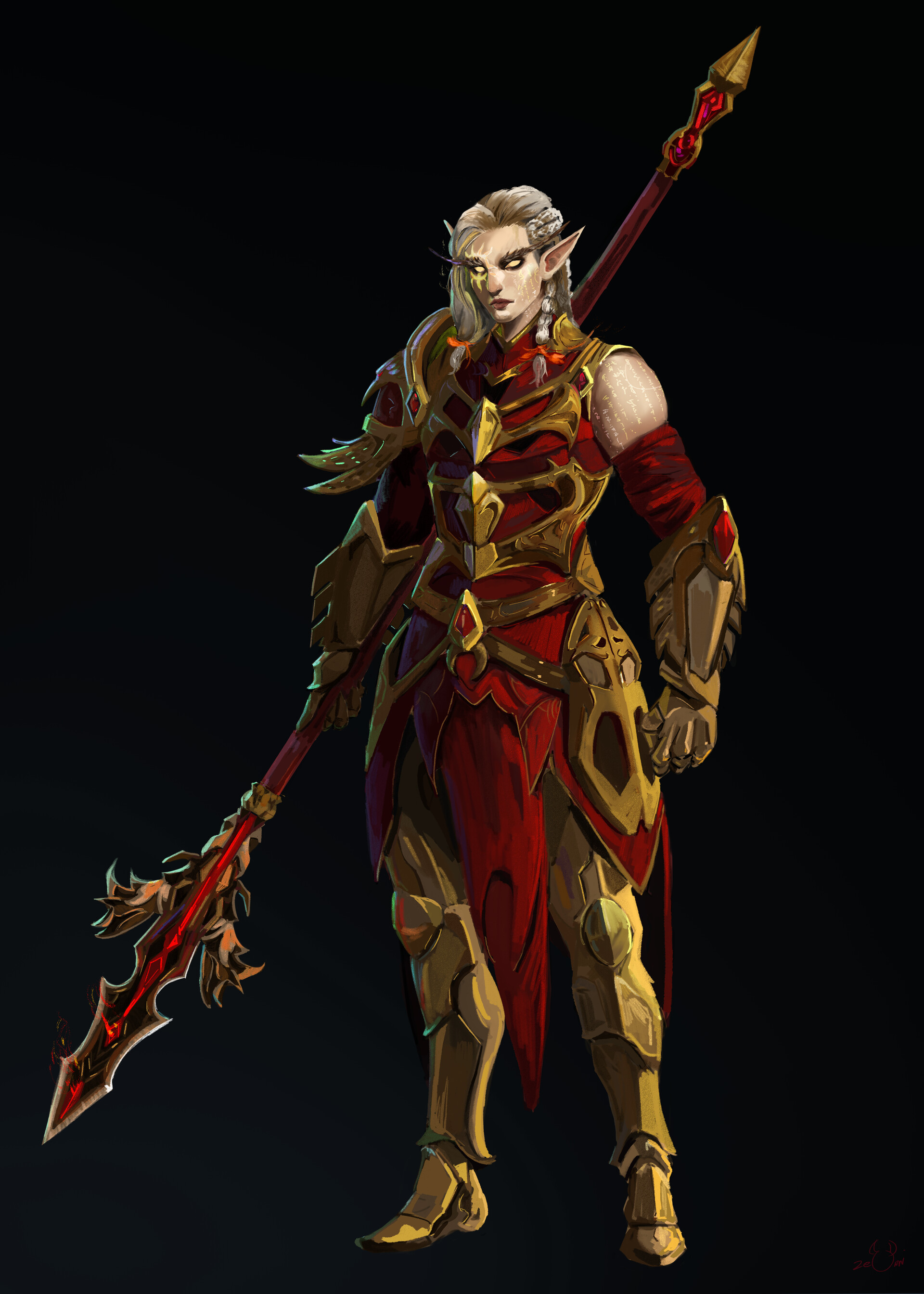 ArtStation - WoW Blood Elf Commission