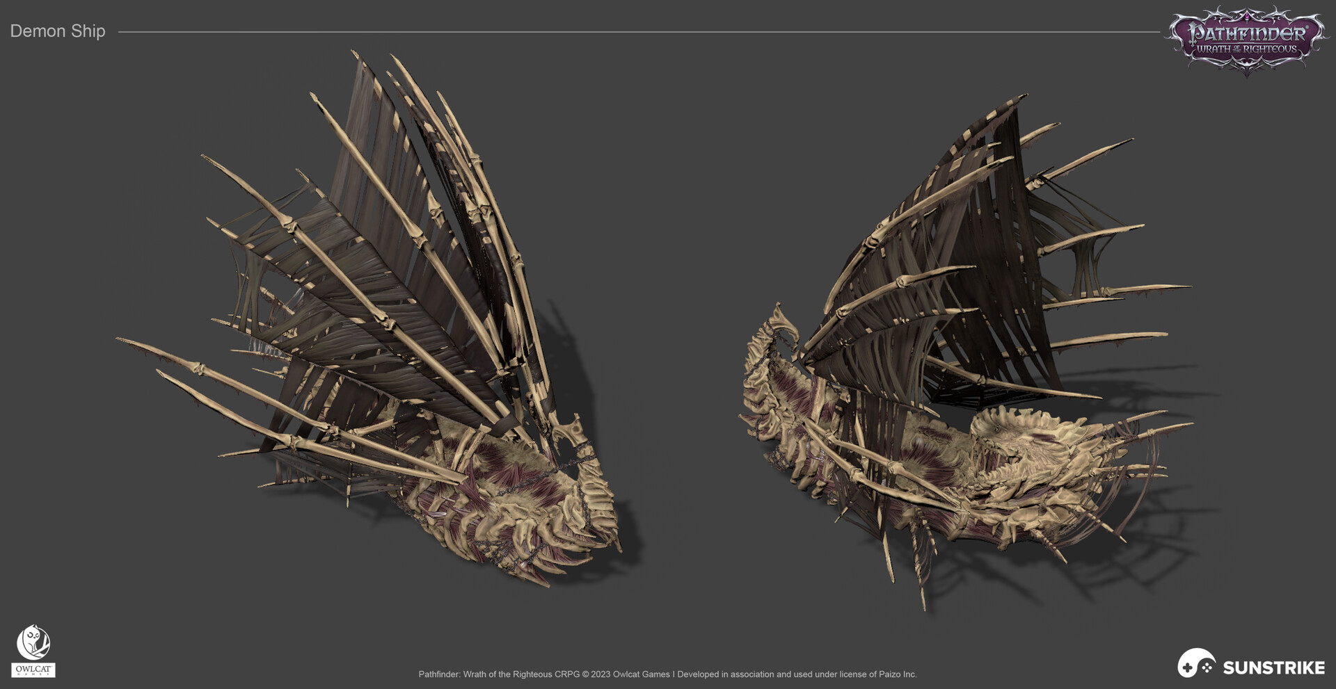 SunStrike Studios - Demon Ship render and concept art for Pathfinder ...
