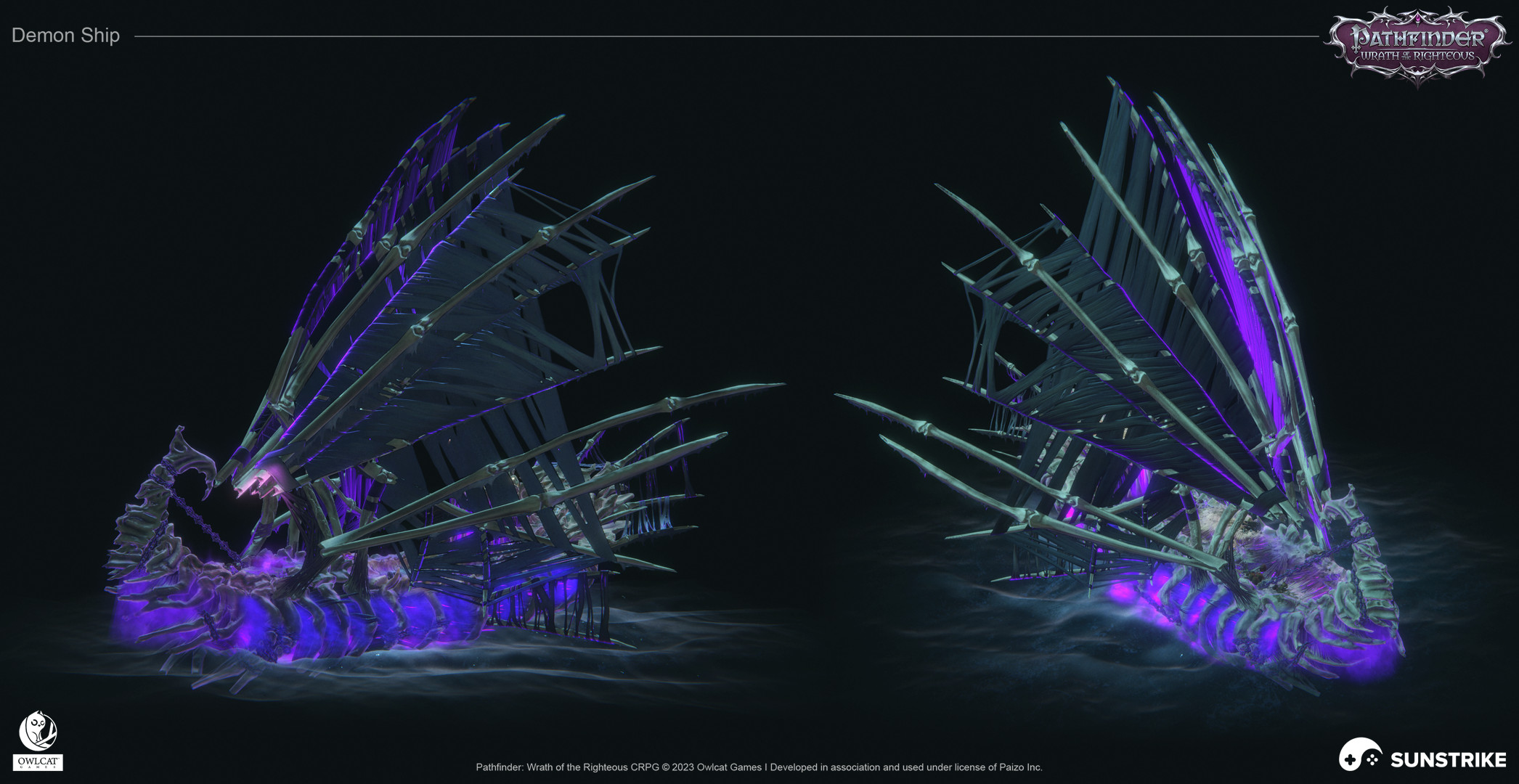 SunStrike Studios - Demon Ship render and concept art for Pathfinder ...