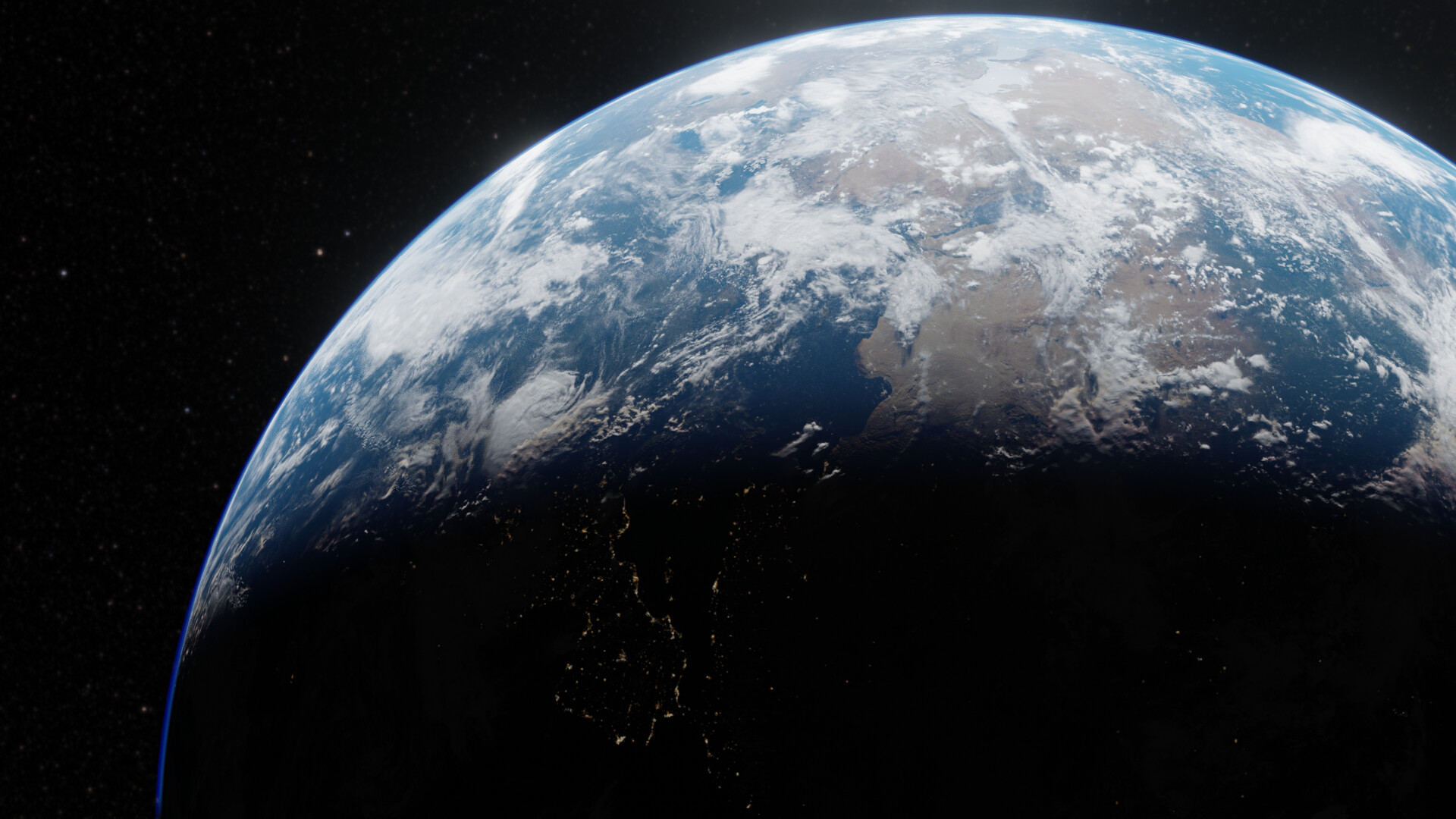 Rui Huang - Hyper realistic earth in blender eevee