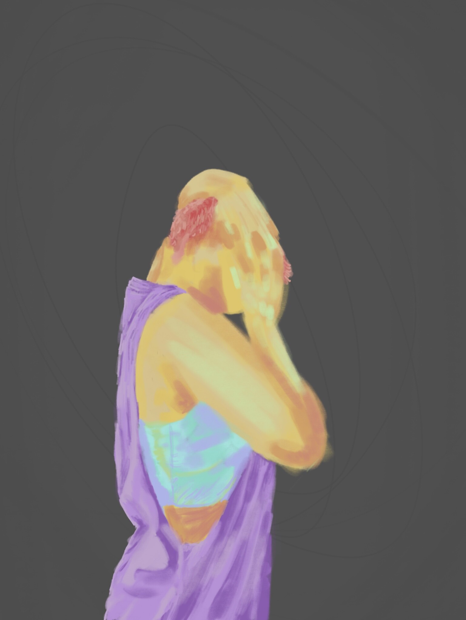 ArtStation - Self Portrait, Color Study