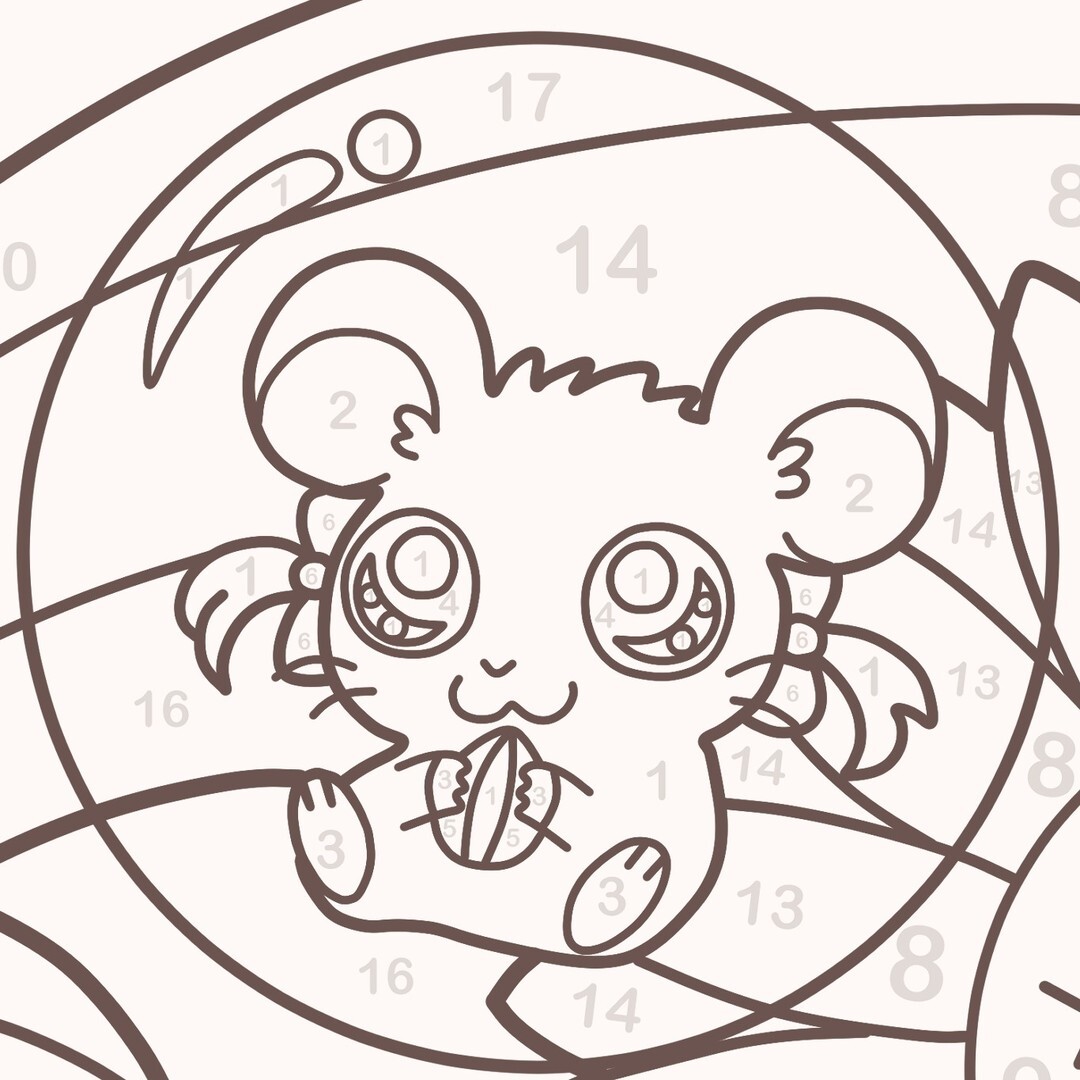 hamtaro coloring pages for kids