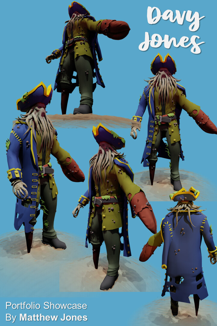 ArtStation - Sea of Thieves Davy Jones Not Meant to be textured