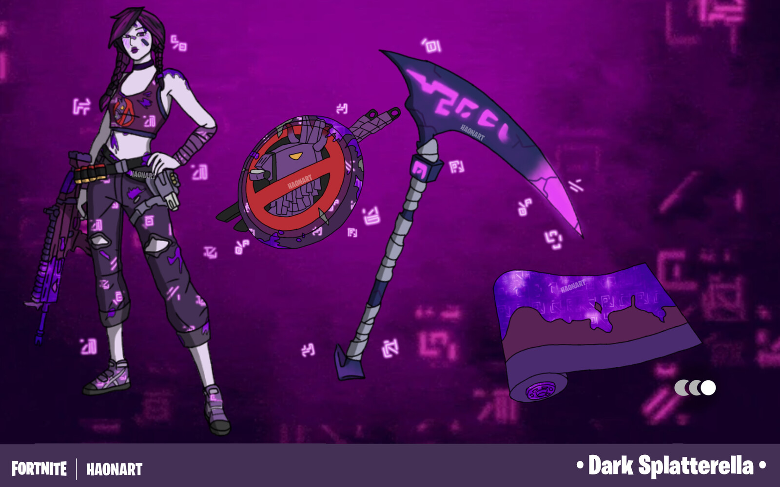 HaonArt - Fortnite Skin Concept | Darkfire: The Awakening Bundle