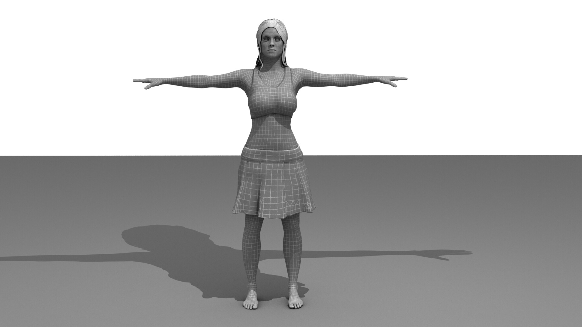 Saurav Maity - 3D Human Character Model and UV-Texture