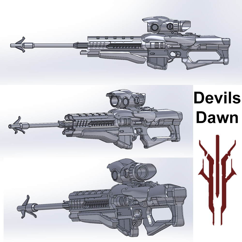 ArtStation - Destiny Devils Dawn sniper 3d model