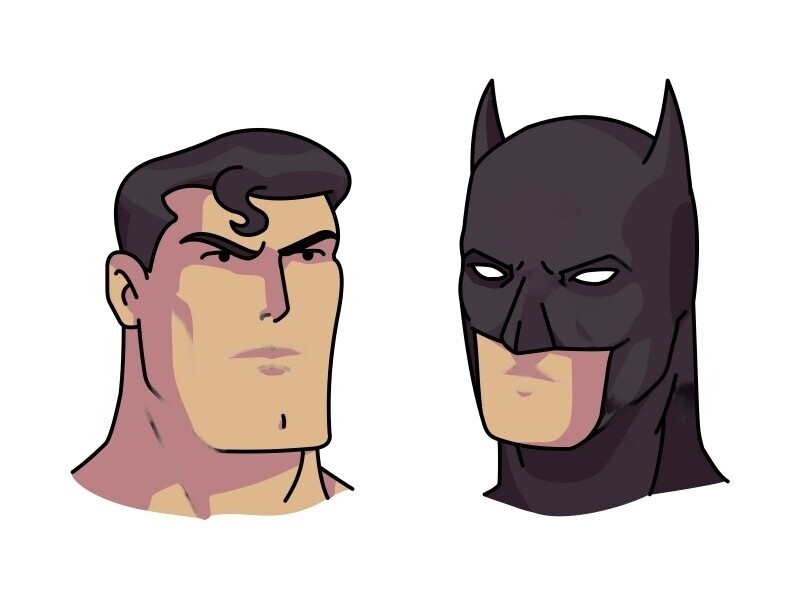 ArtStation - Superman VS Batman