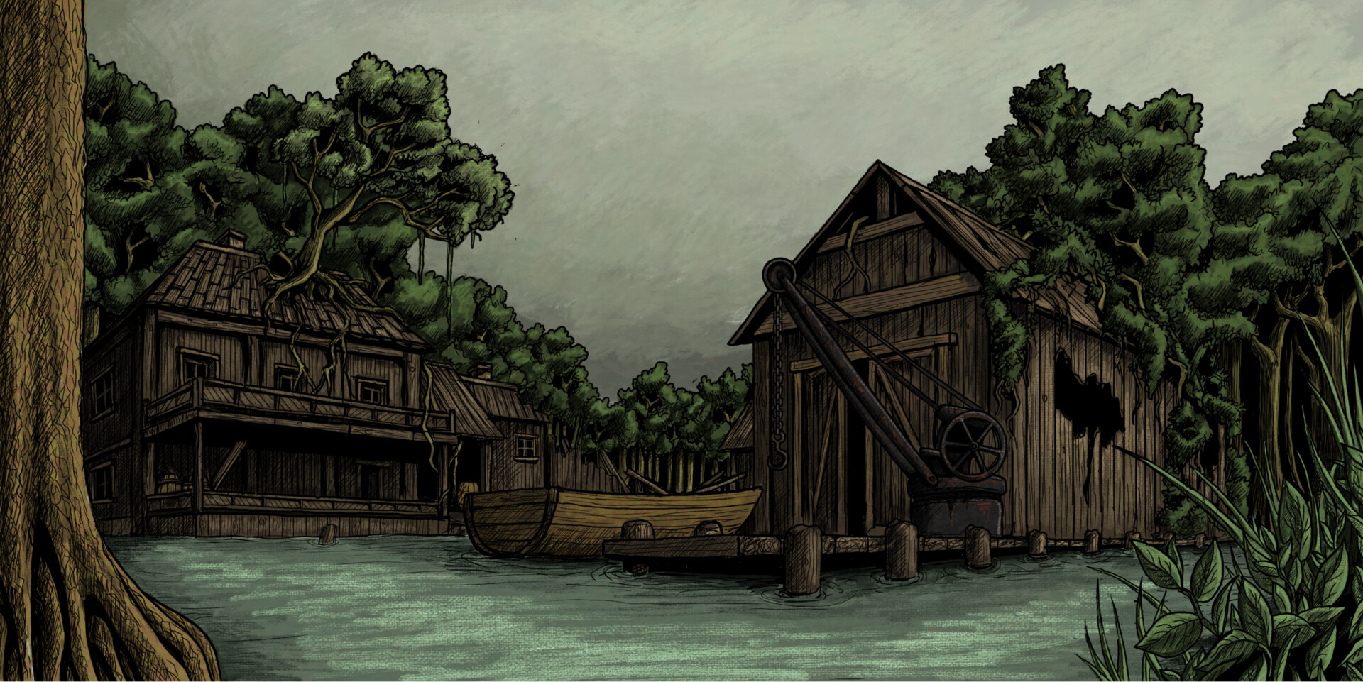 ArtStation - Swamp ruins