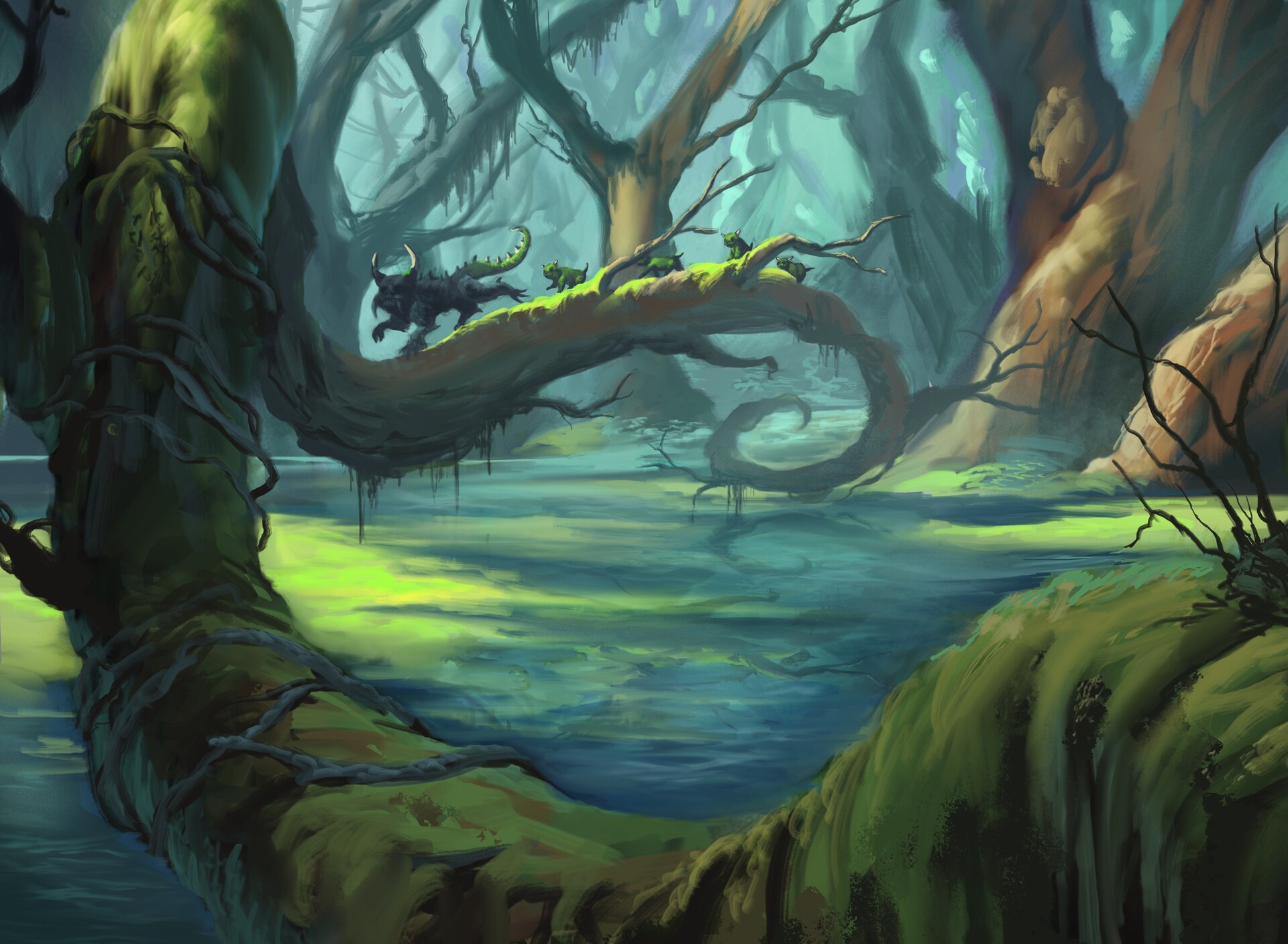 ArtStation - Hodag Crossing