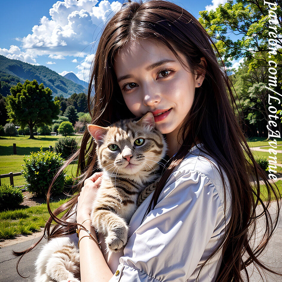 Lote. - Ash with a Cat.