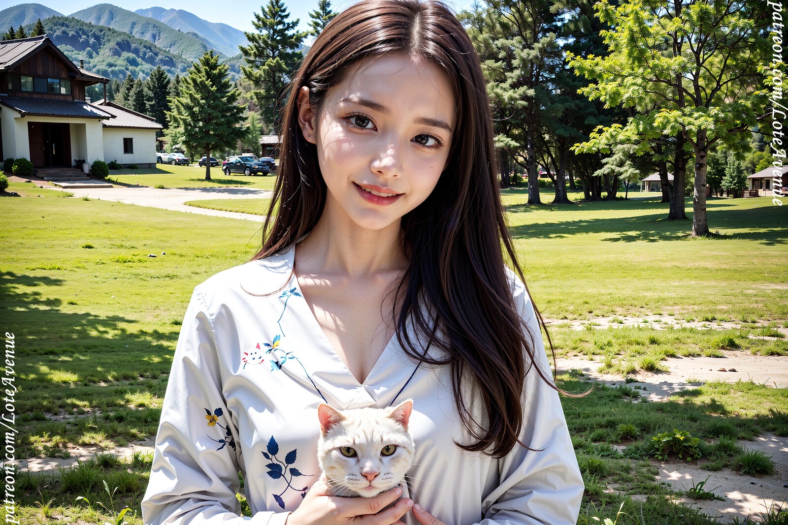 Lote. - Ash with a Cat.