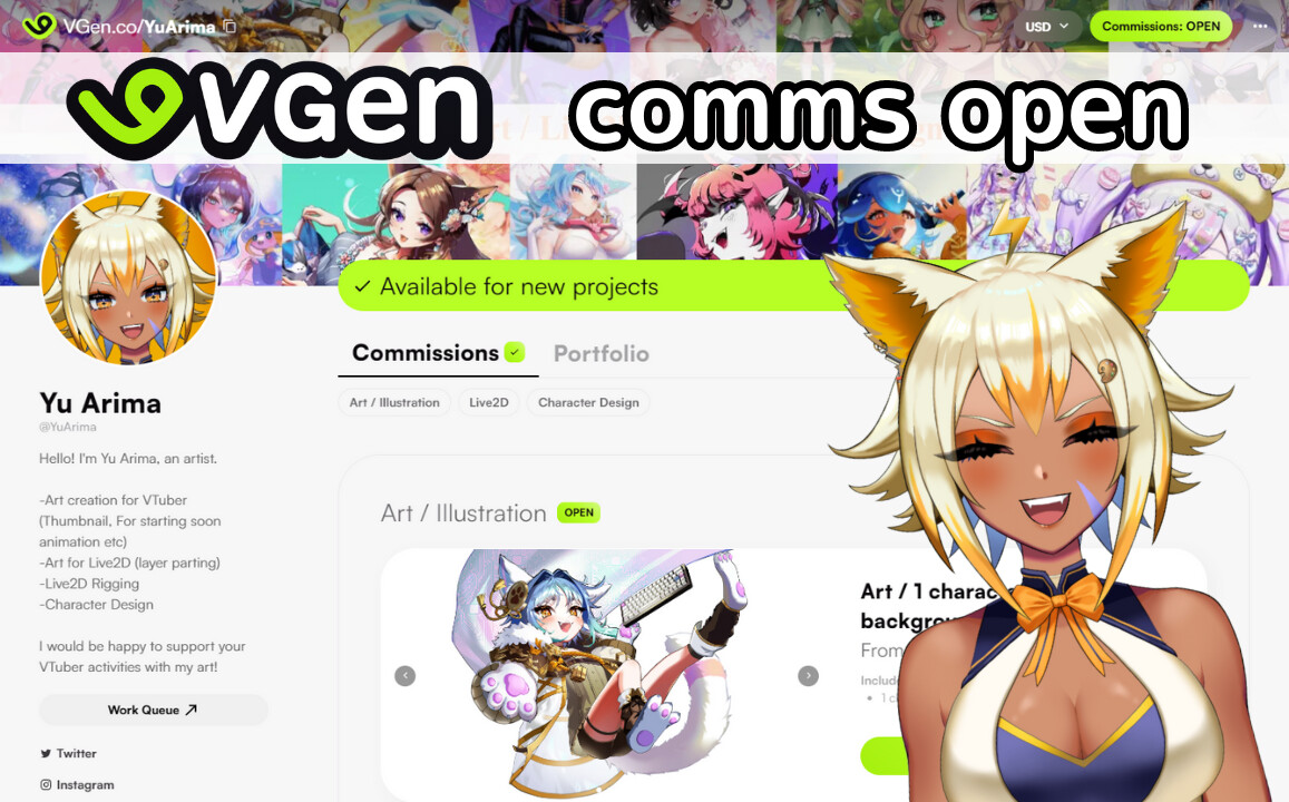 ArtStation - Commissions Open on VGen