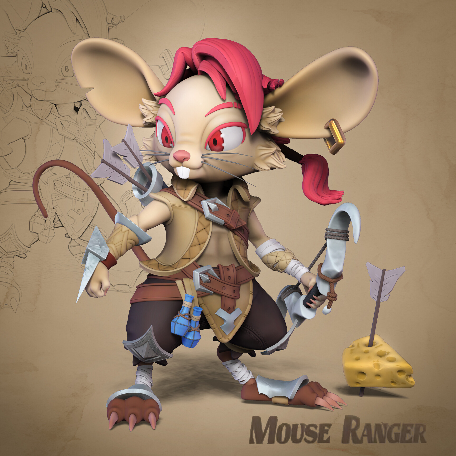 ArtStation - MOUSE RANGER 3D CAMP 2023 DE LIBEL ACADEMY