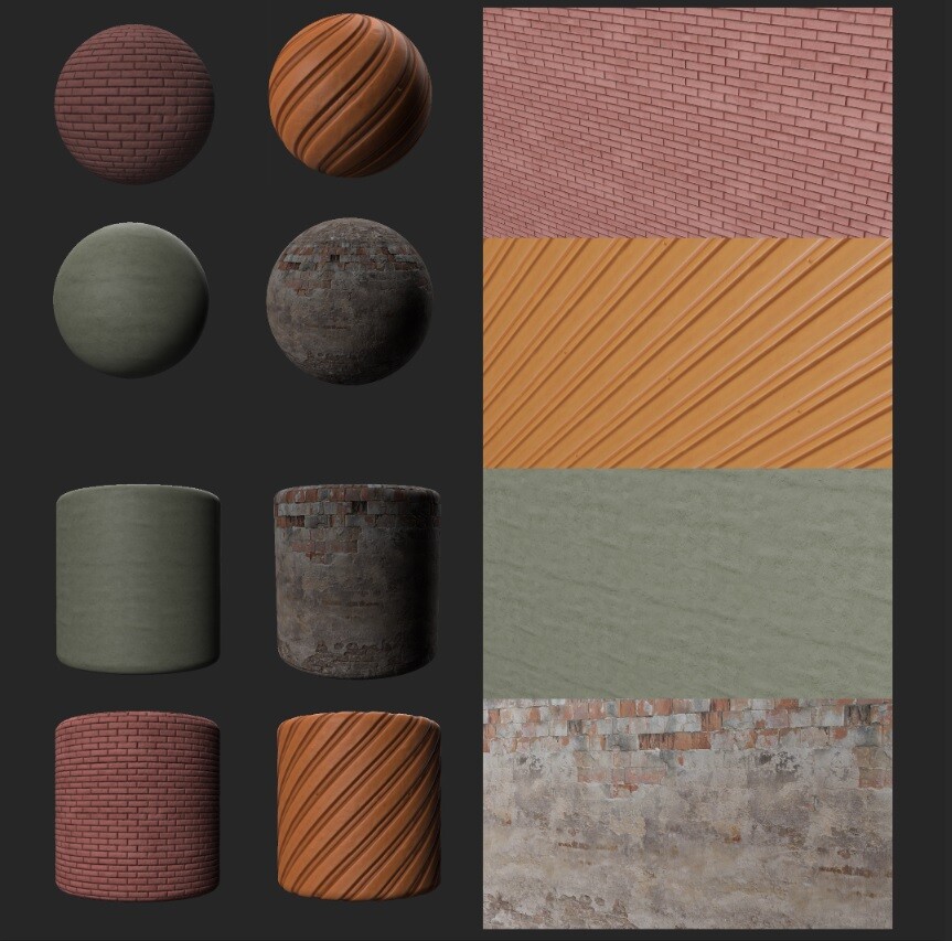 ArtStation - Photogrammetry material study - Walls, textures, materials