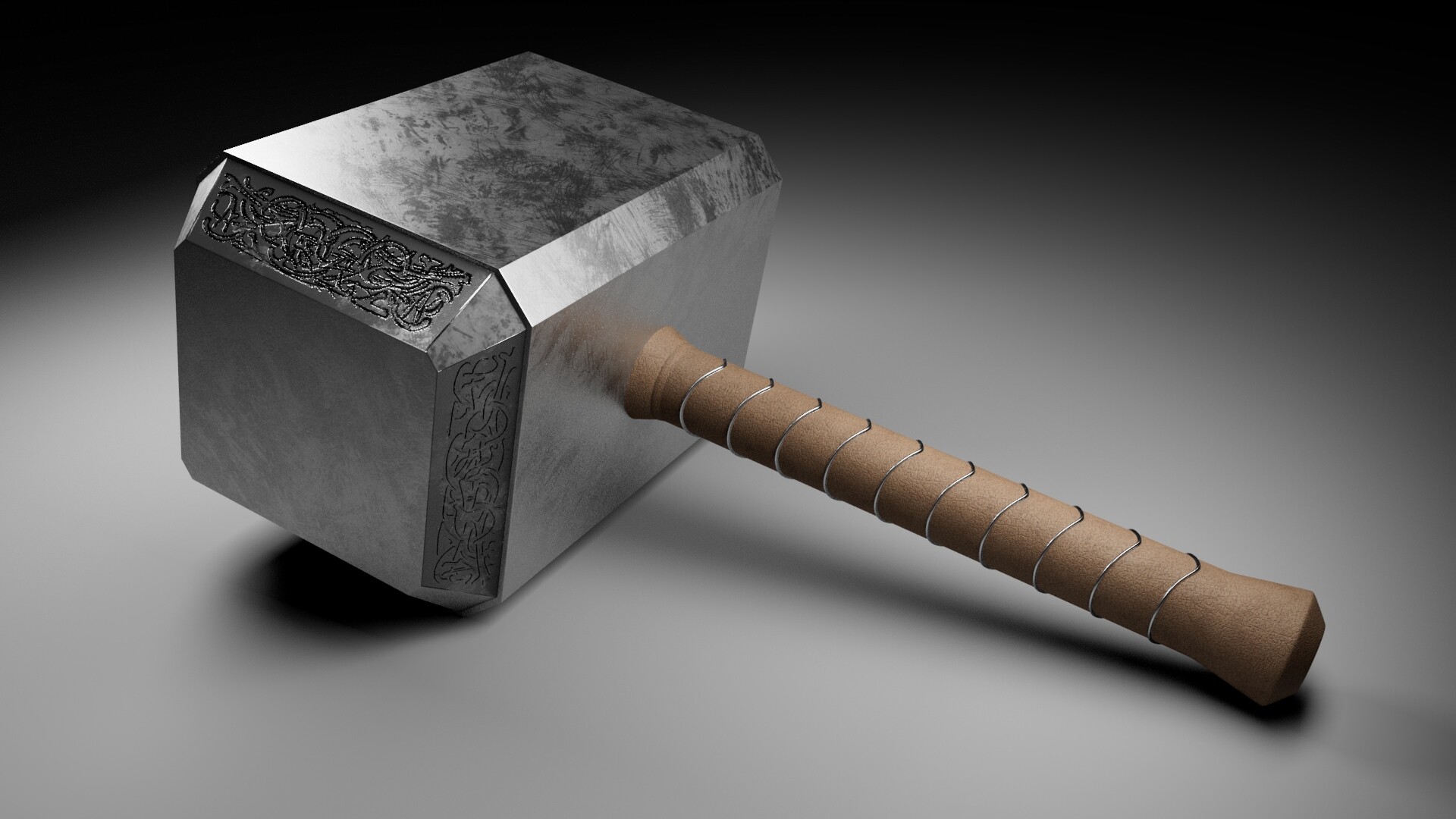 ArtStation - Mjolnir thor hammer