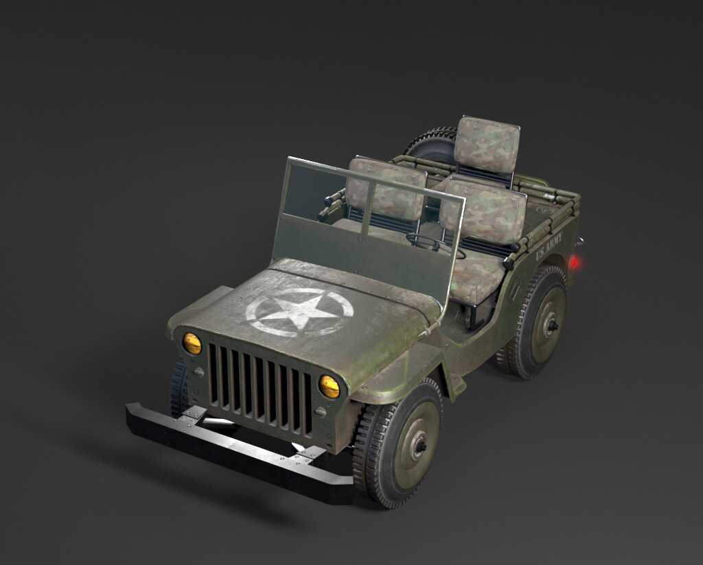 ArtStation - JEEP ARMY